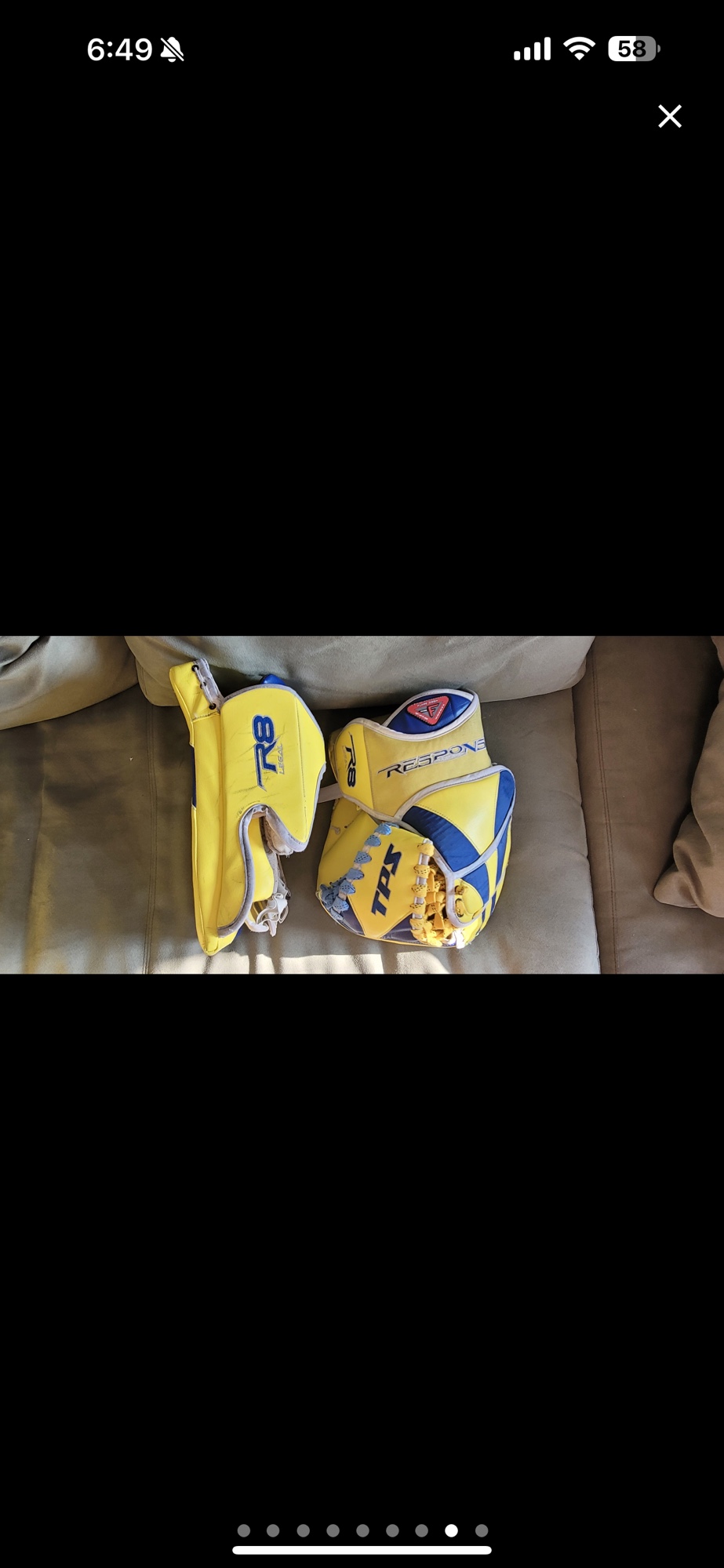 TPS RESPONSE R8 goalie set | SidelineSwap