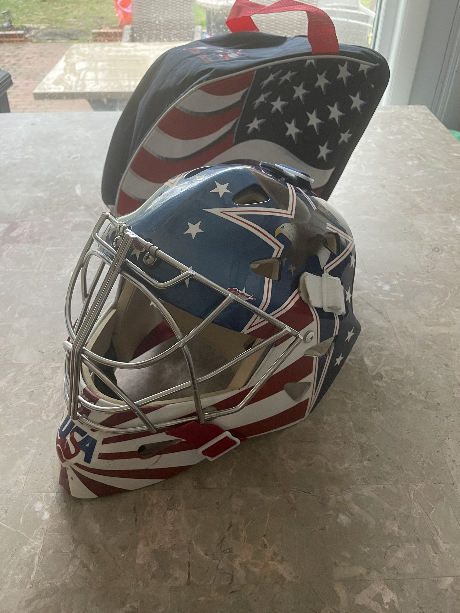 Custom USA Hockey Warwick Mask | SidelineSwap
