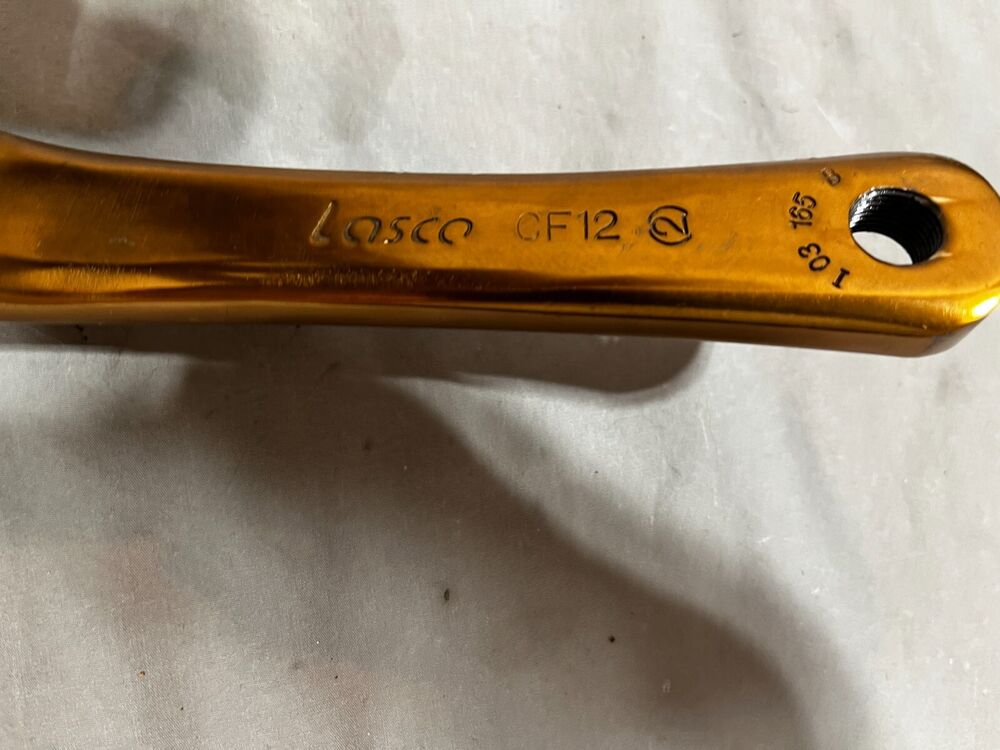 Lasko CF-12 165mm 42-Tooth Steel Ring Bronze Fixie Crankset Neco Bottom ...