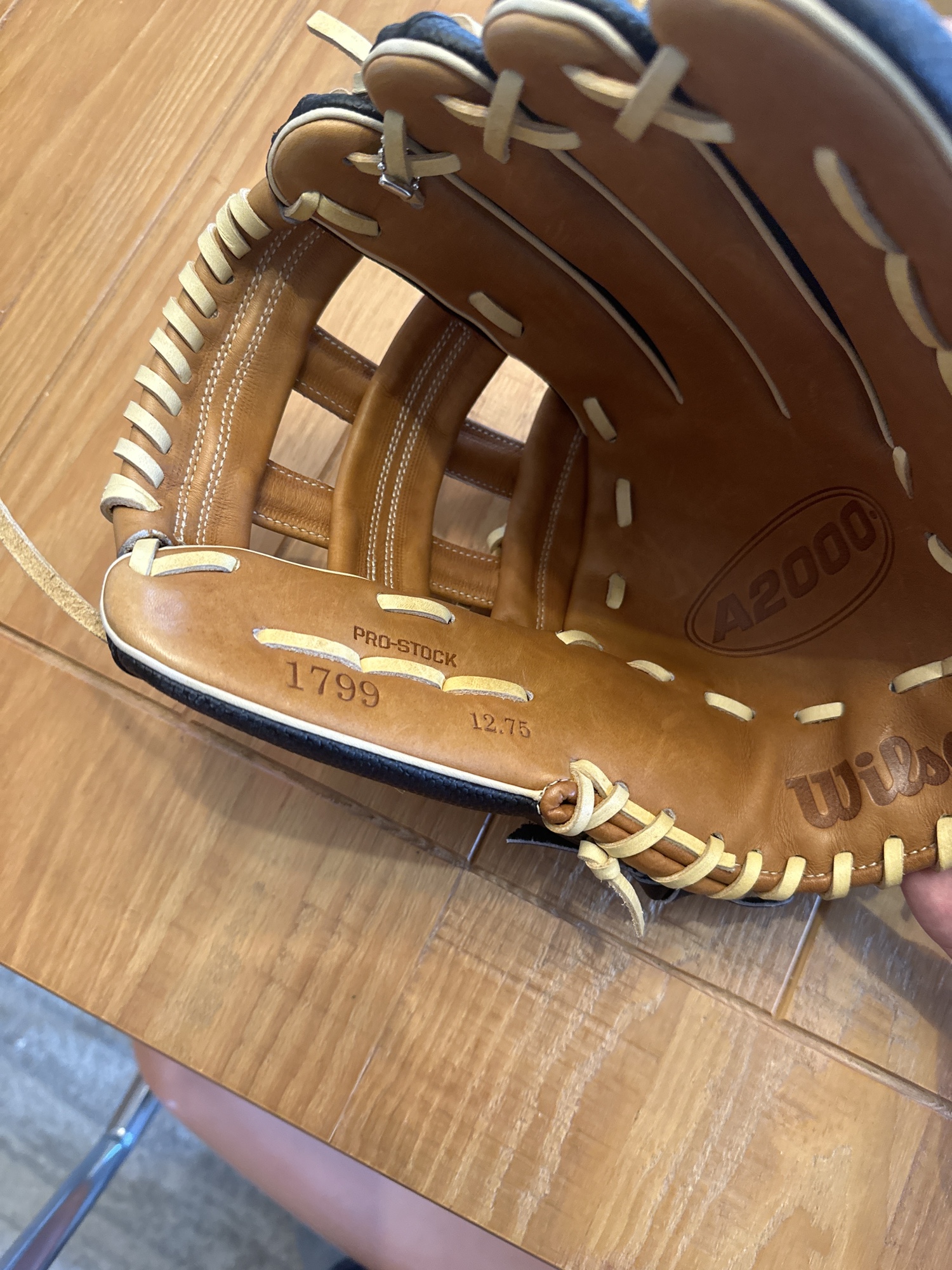 Wilson A2000 1799 brand new 12.75 Dark Tan interior/black exterior Free ...