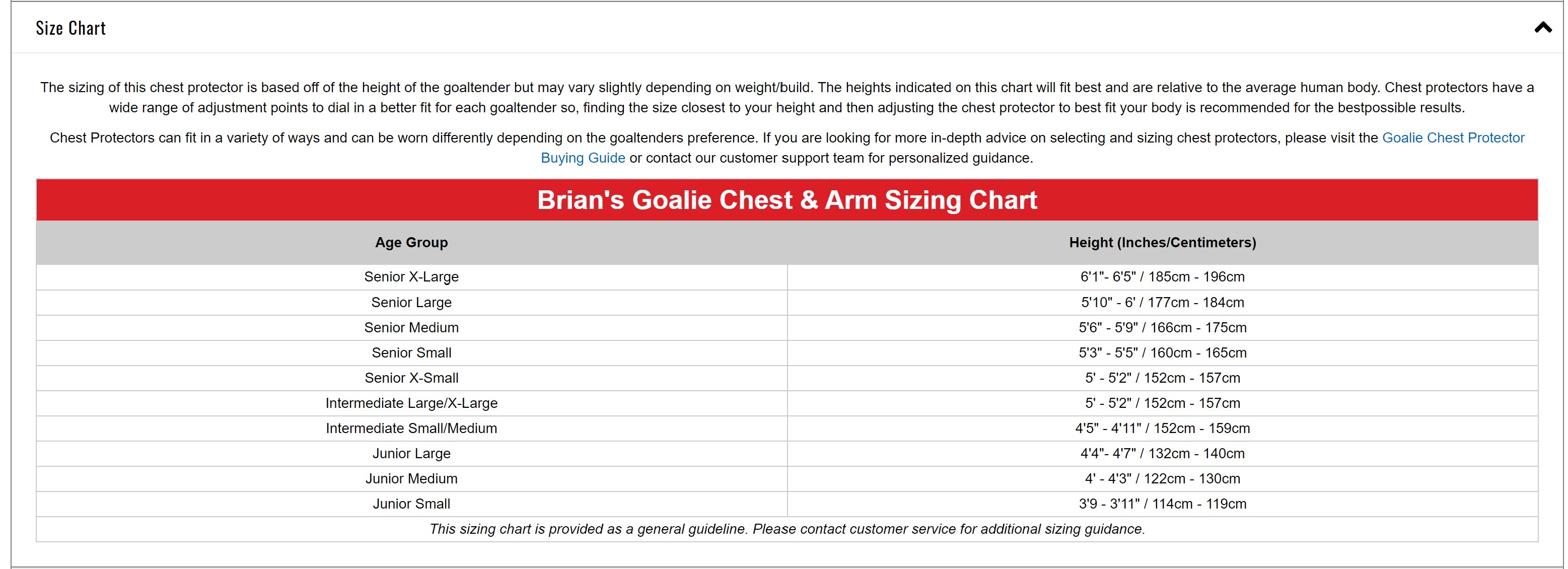 Brian's B Star 2 Goalie Chest Protector - Junior Medium - Good ...