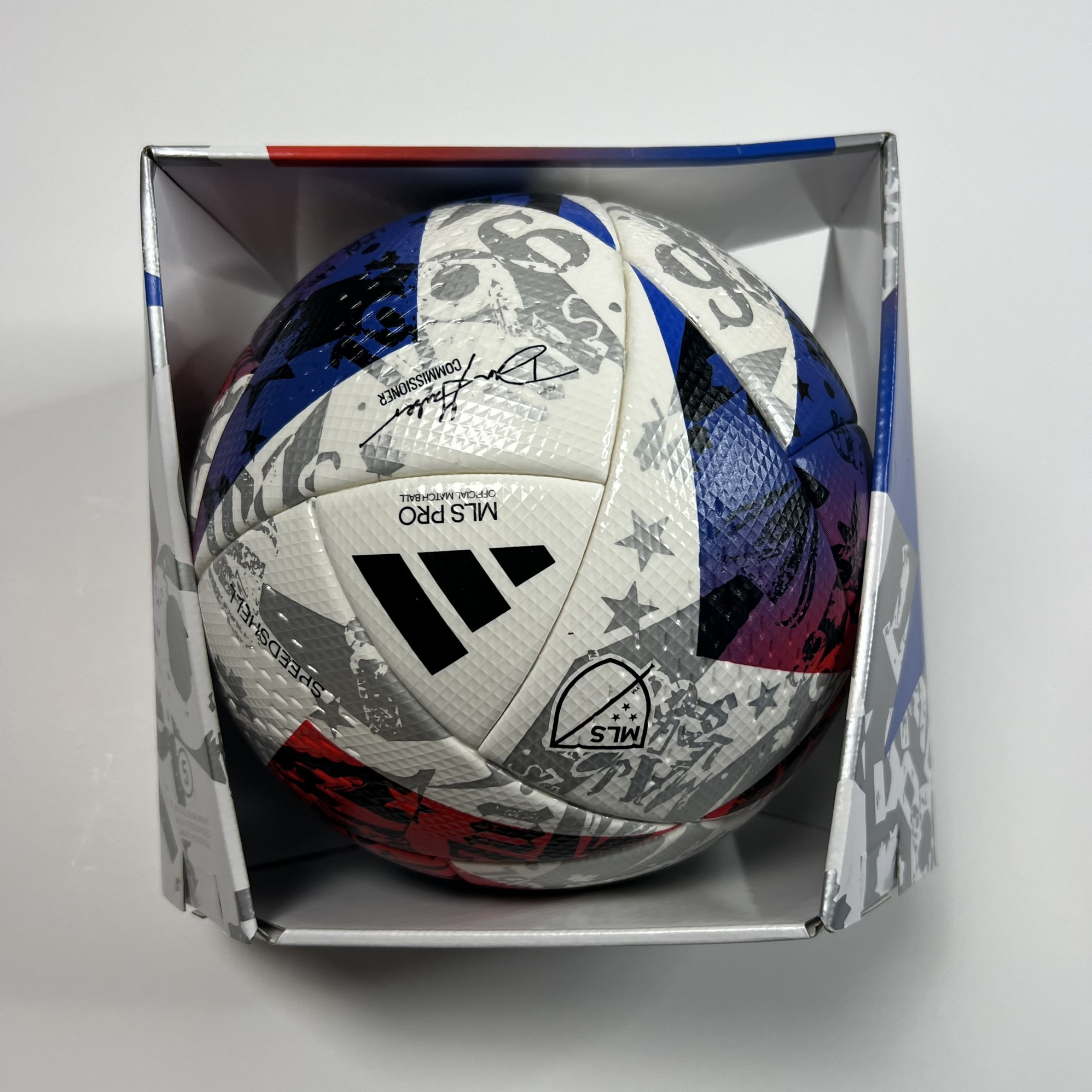 Adidas MLS OFFICIAL Match Ball 2023 24 Game Ball White Red Soccer ...