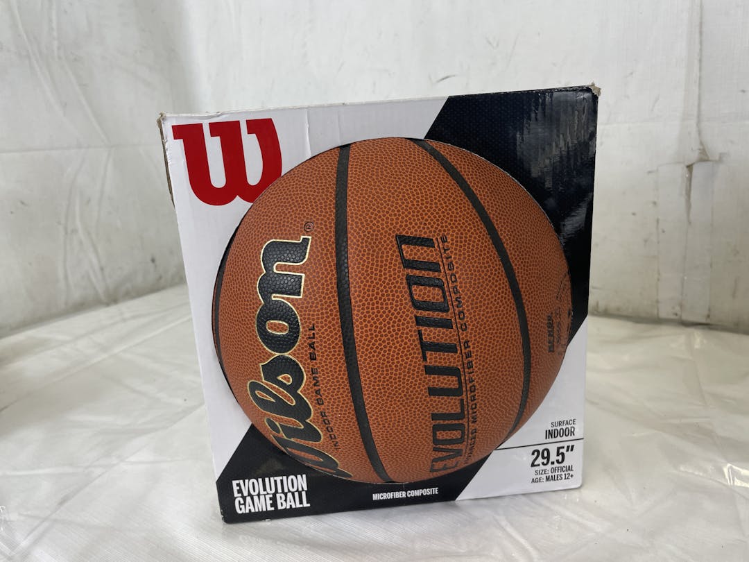 New Wilson Evolution Game Ball Nfhs Size 7 Indoor Game Basketball ...