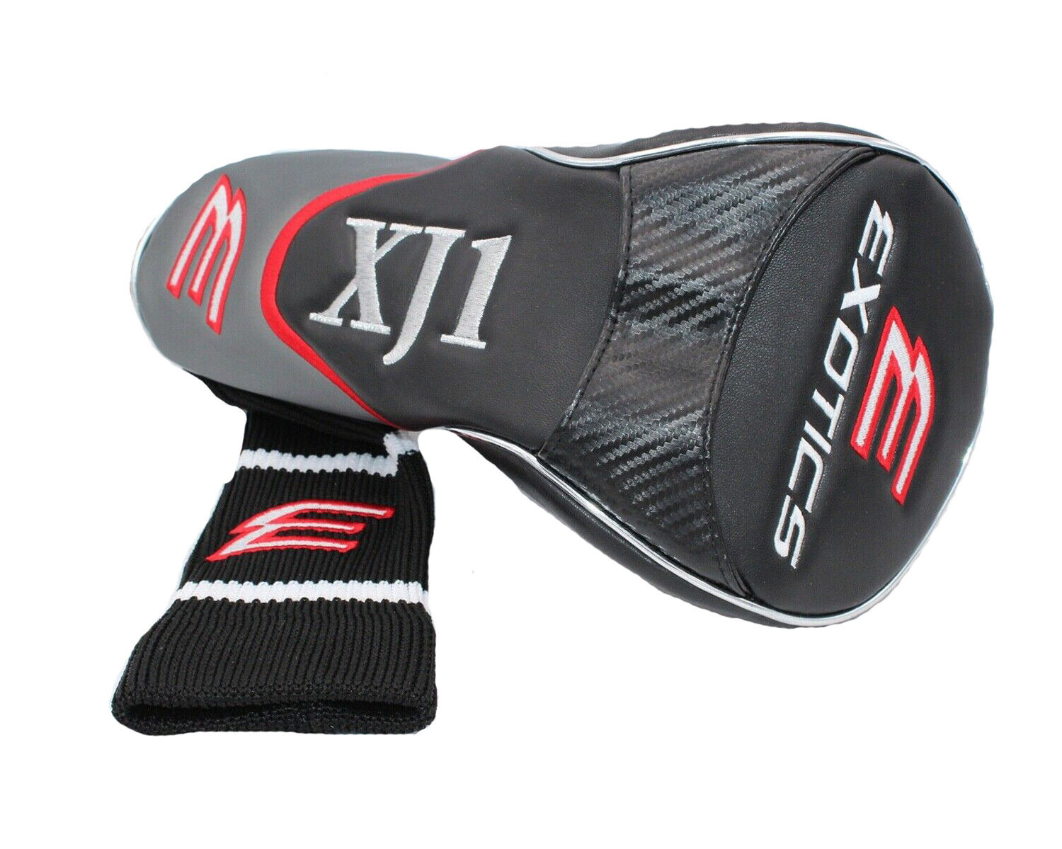 NEW Tour Edge Exotics XJ1 Black/Silver/Red 460cc Driver Headcover ...