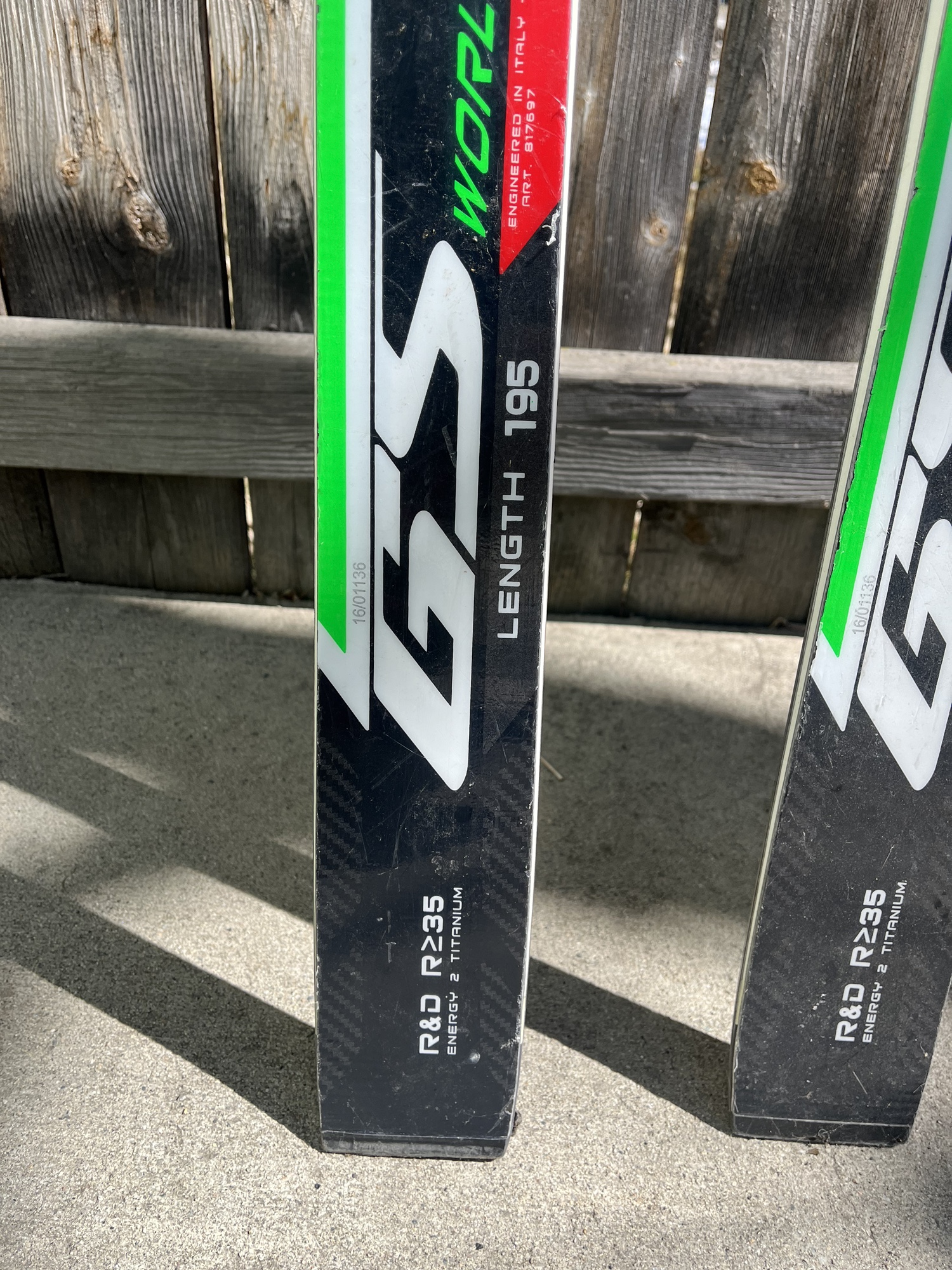 Used 195 cm Without Bindings Dobermann GS WC Skis | SidelineSwap