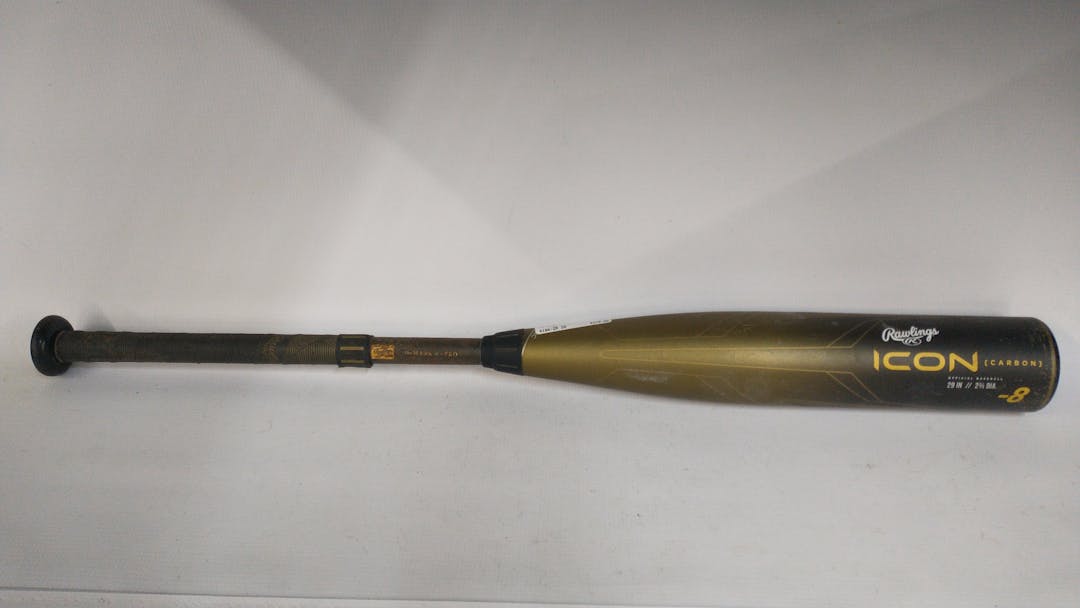 Used Rawlings Icon Carbon 29" -8 Drop Usssa 2 3 4 Barrel Bats ...