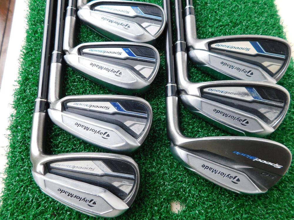 TaylorMade SpeedBlade (5i-PW+AW) Iron Set w/ TaylorMade Stiff Shafts ...