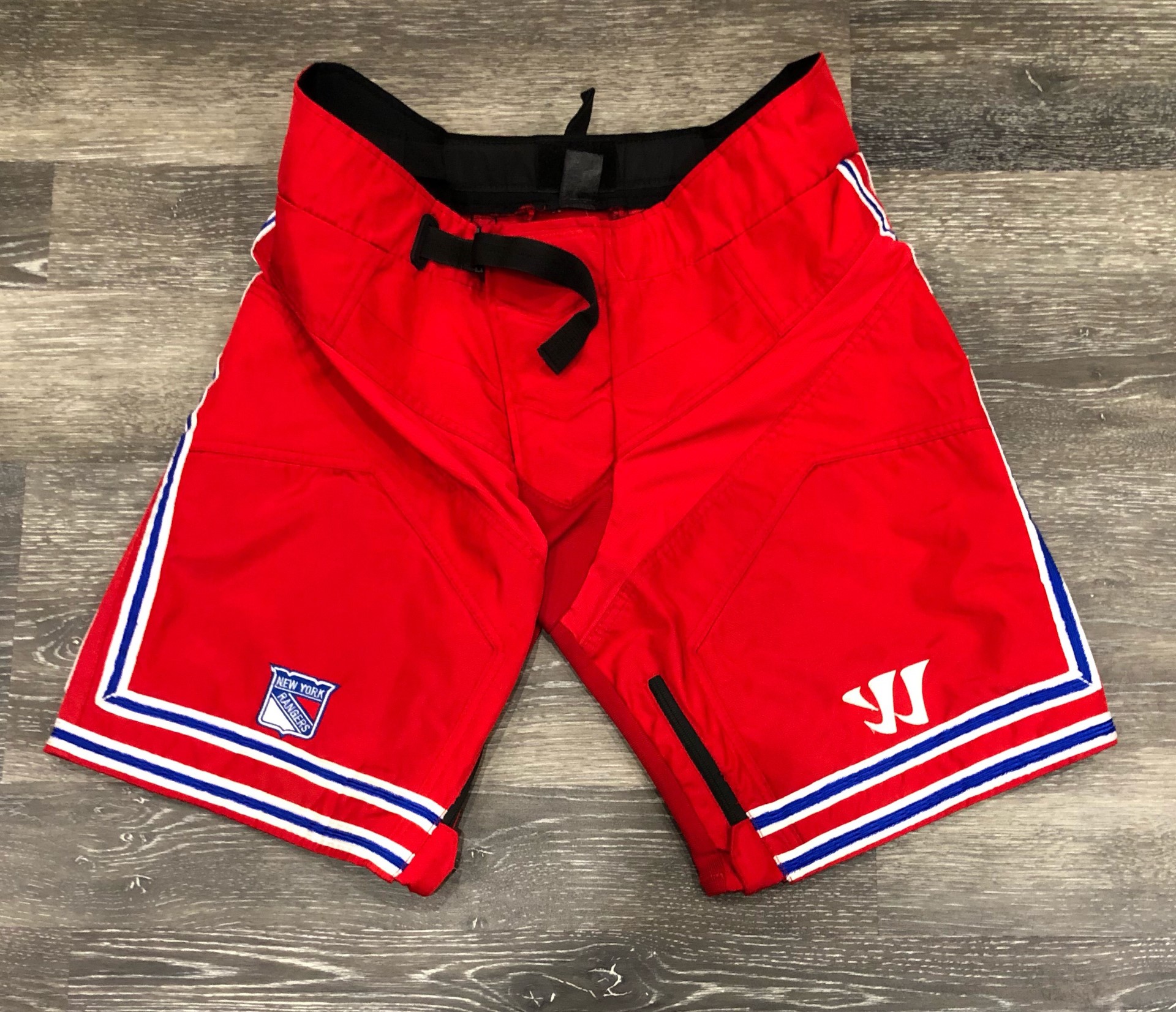 New York Rangers NHL Warrior Pro Stock Hockey Player Girdle Pant Shell ...