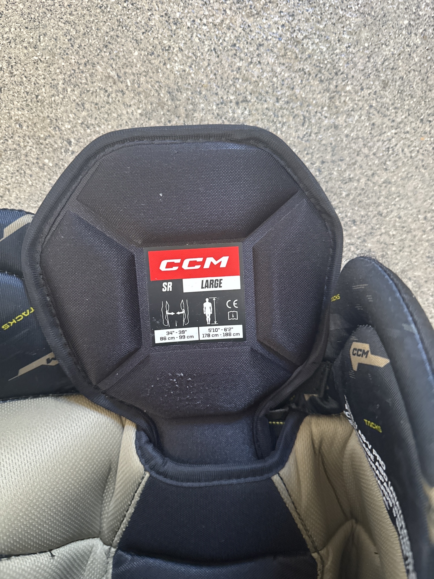 Slightly Used CCM ASV Pro Large Hockey Pants | SidelineSwap