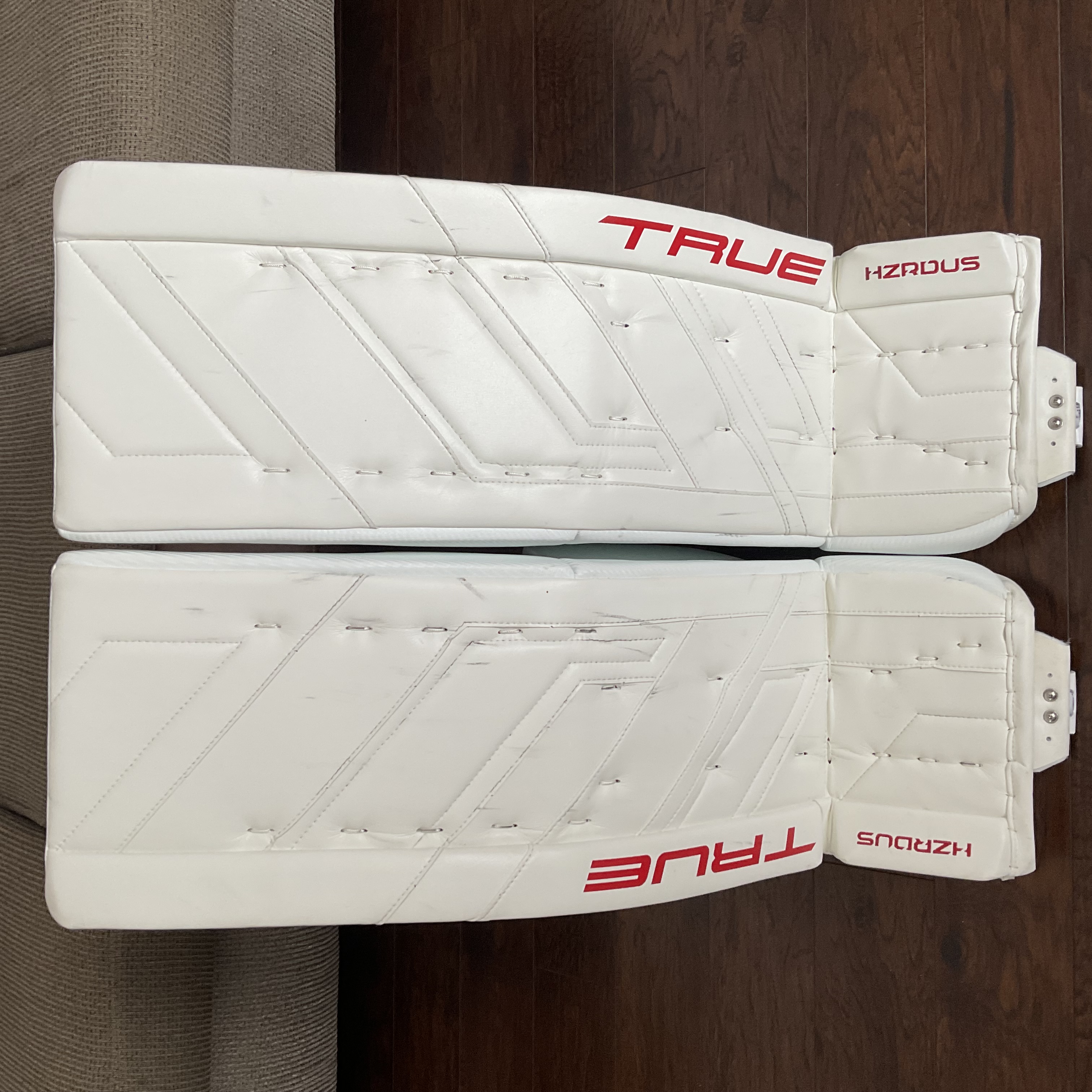 Nearly NEW Canadian Made True HZRDUS PX4 Goalie Pads - ~33+2 | SidelineSwap