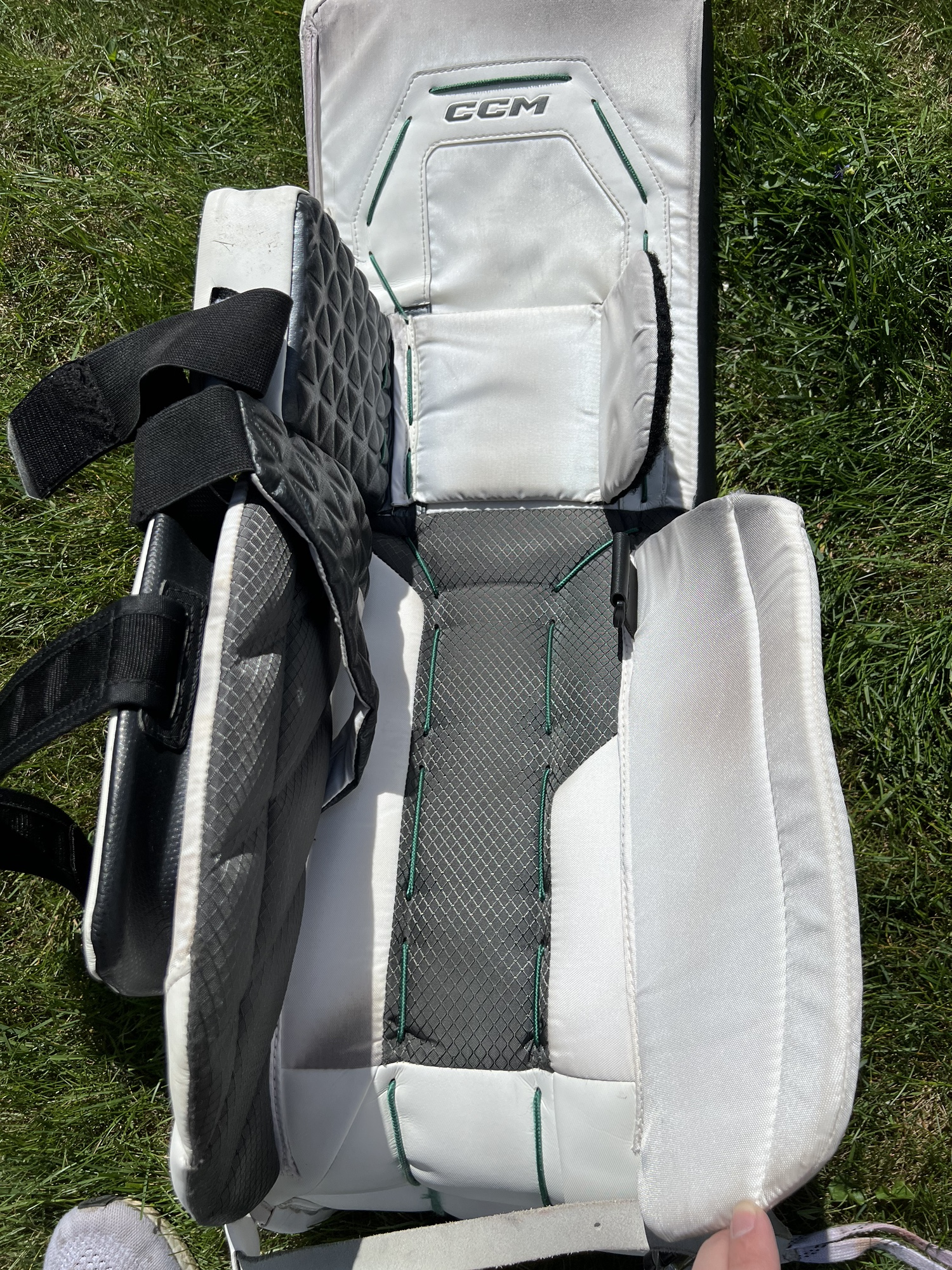 Custom CCM Axis 2 Pro Goalie Pads Pro Stock 34” | SidelineSwap