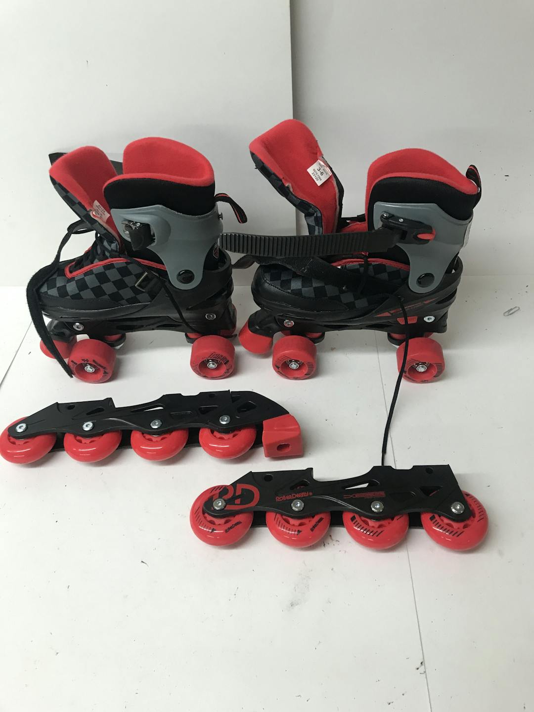 Used Rollerderby 2 In 1 Inline Quad Adjustable Inline Skates - Roller ...