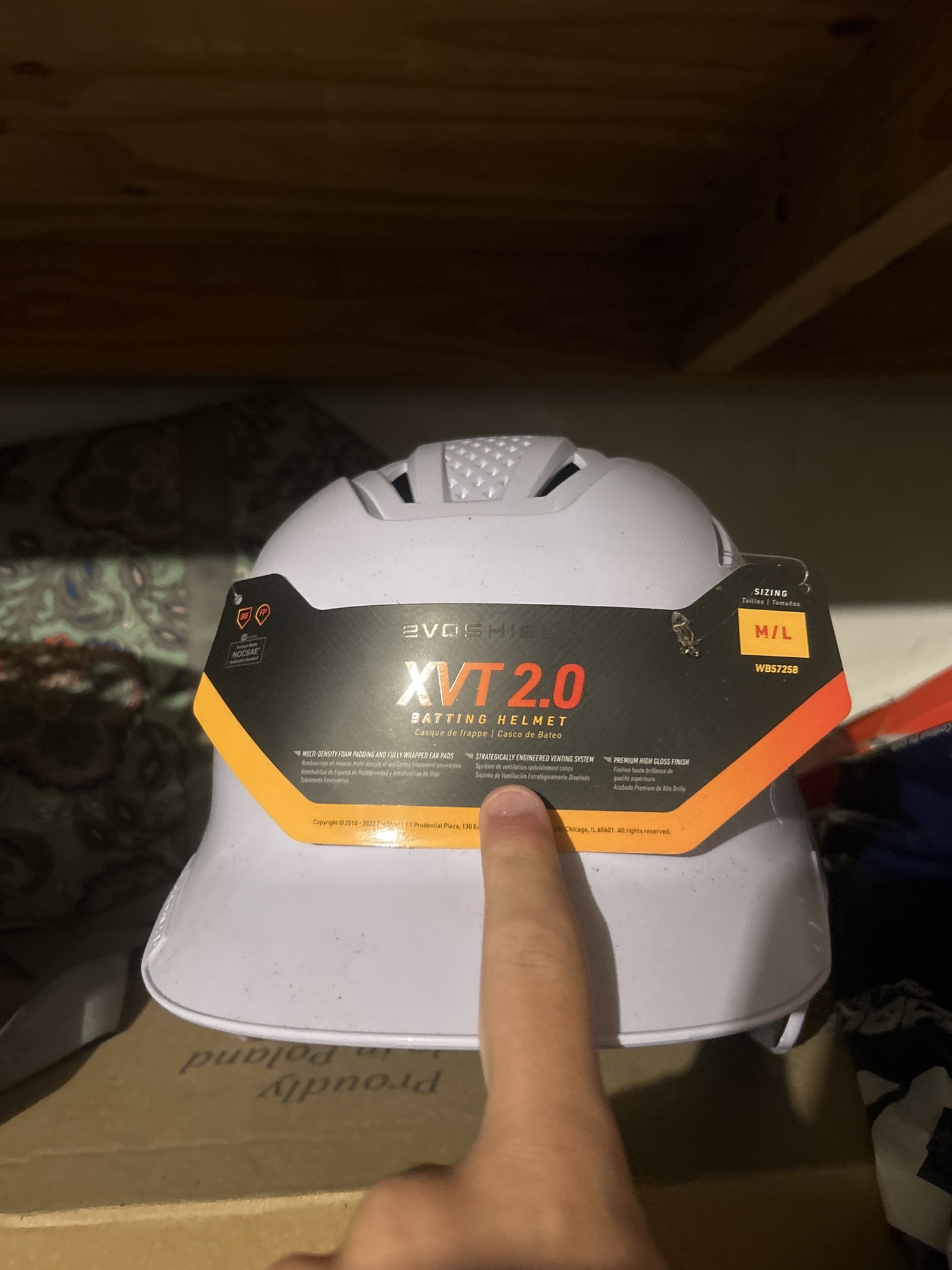 New Medium/Large EvoShield XVT Batting Helmet | SidelineSwap