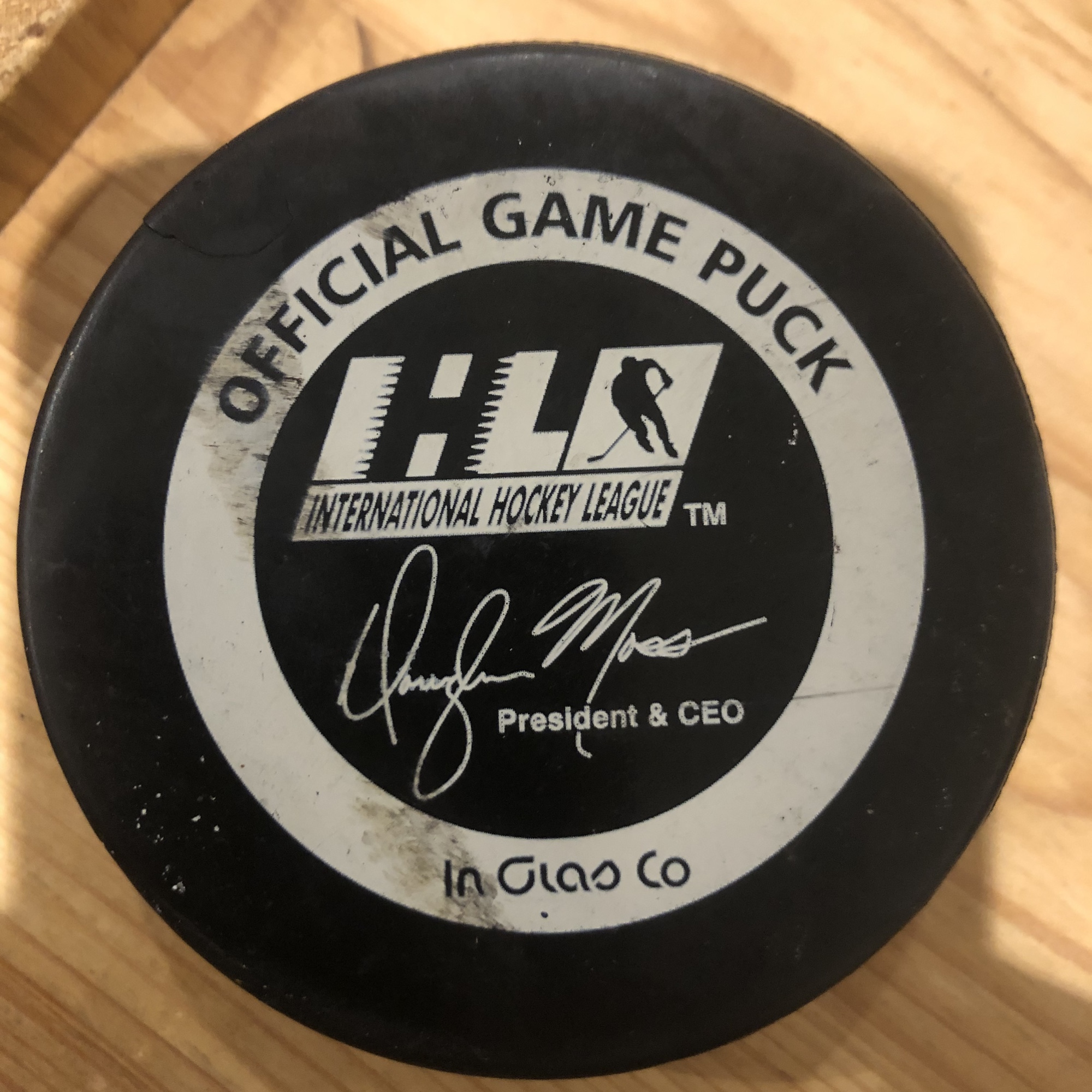 Kansas City Blades puck (IHL) | SidelineSwap