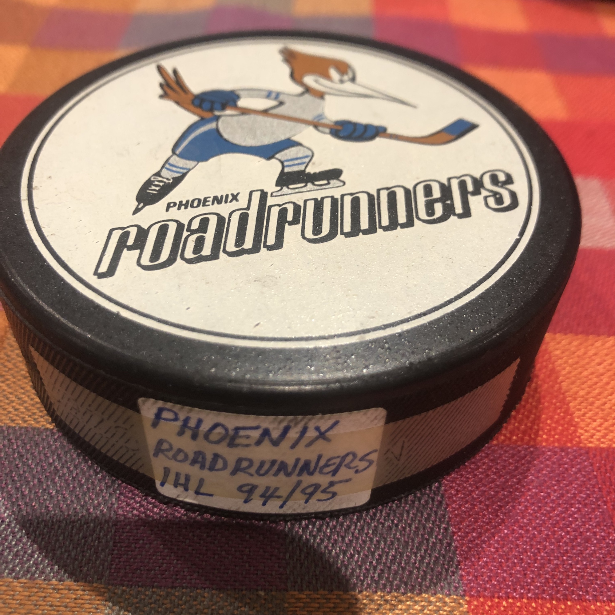 Phoenix Roadrunners puck (IHL) | SidelineSwap
