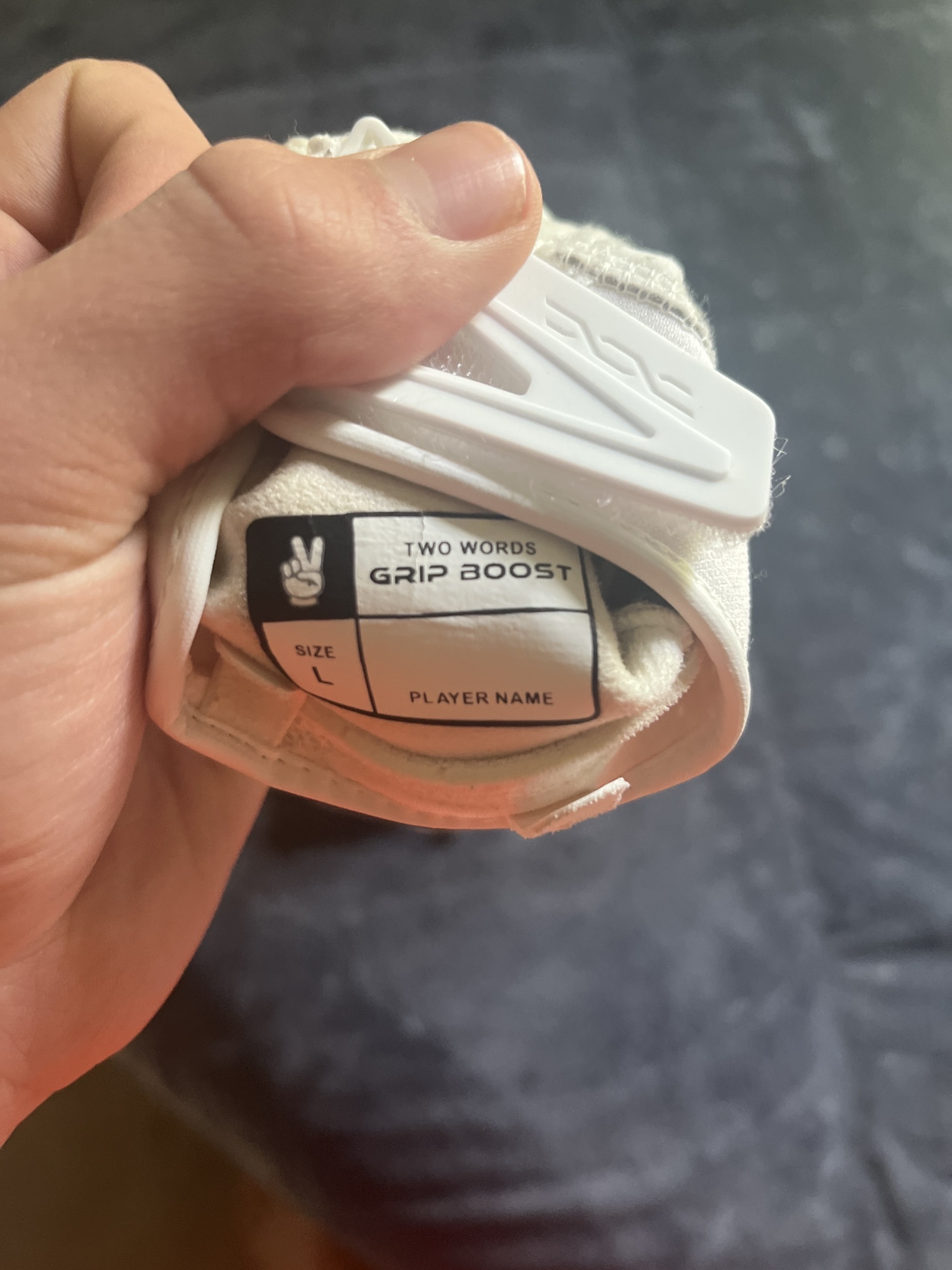 Adult Large White Grip Boost DNA 2.0 Football Gloves | SidelineSwap