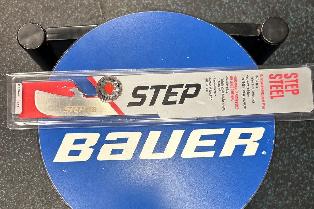 New Pro Stock Ice Hockey Skate Blade Step Steel XL Bauer Edge Holder ...