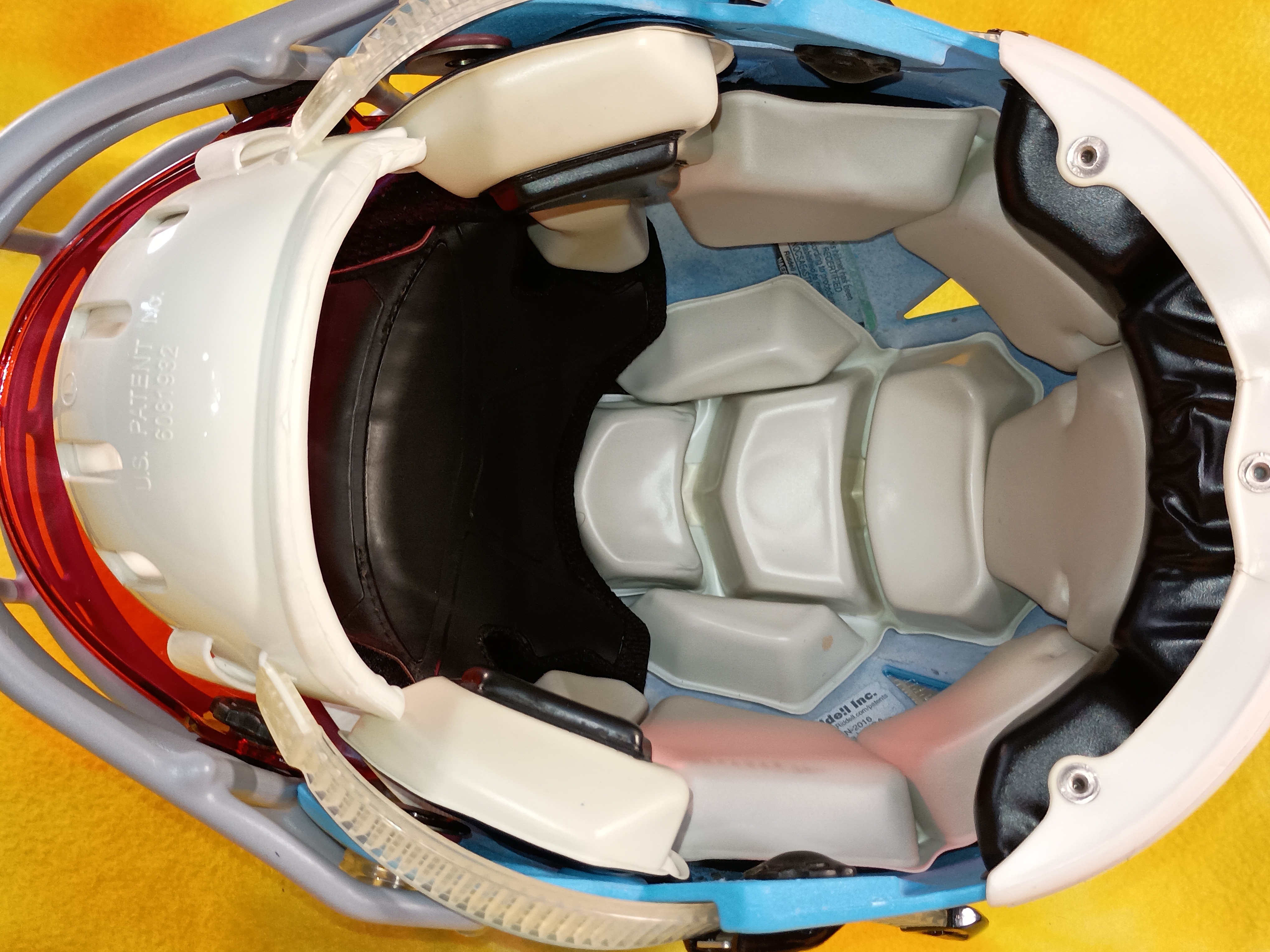 Ole Miss Rebels Super custom fullsize Riddell Speed Flex Lg blue Chrome ...