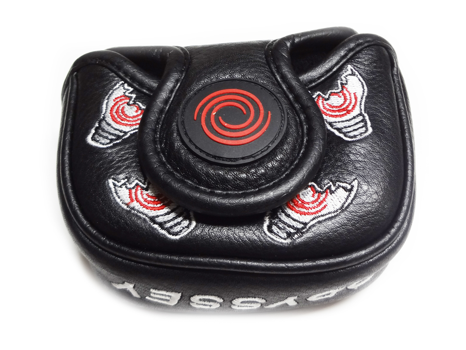 NEW Odyssey Limited Edition Lights Out Leather Small Mallet Putter ...