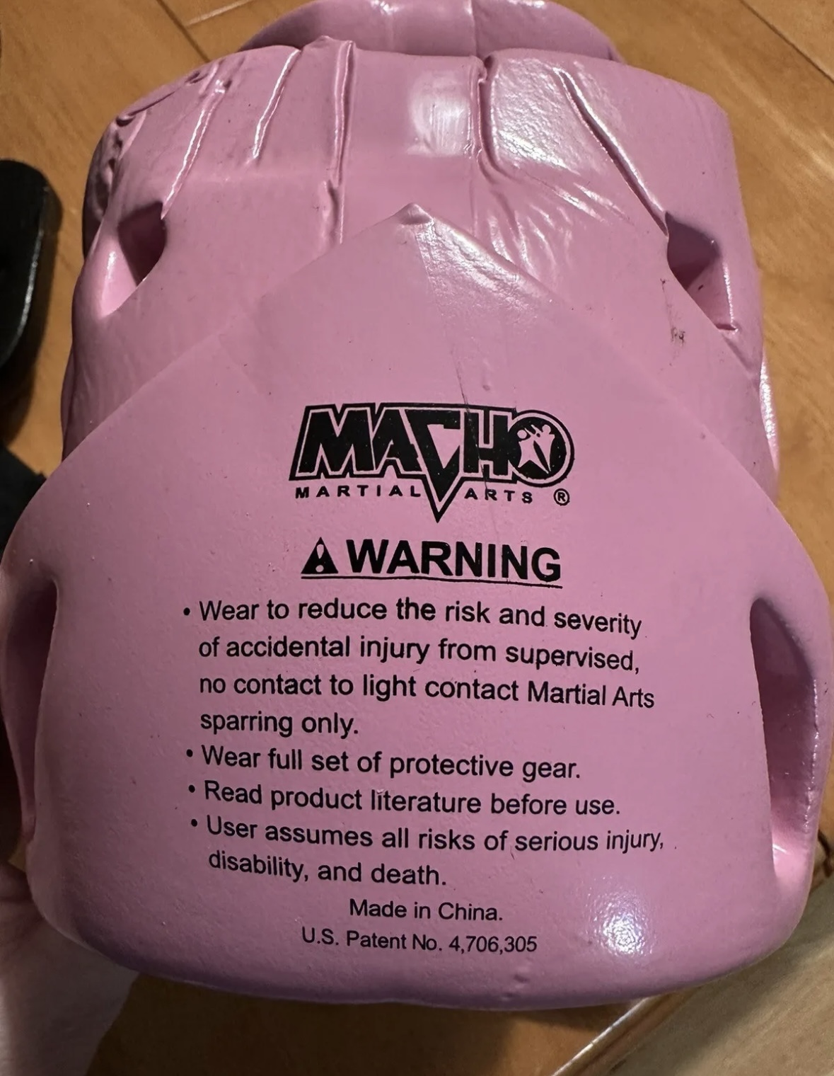 Martial arts sparring warrior macho helmet adult large pink | SidelineSwap
