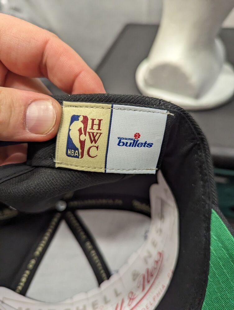 NWS Washington Bullets NBA Draft Mitchell & Ness Pro Crown Snapback Hat ...