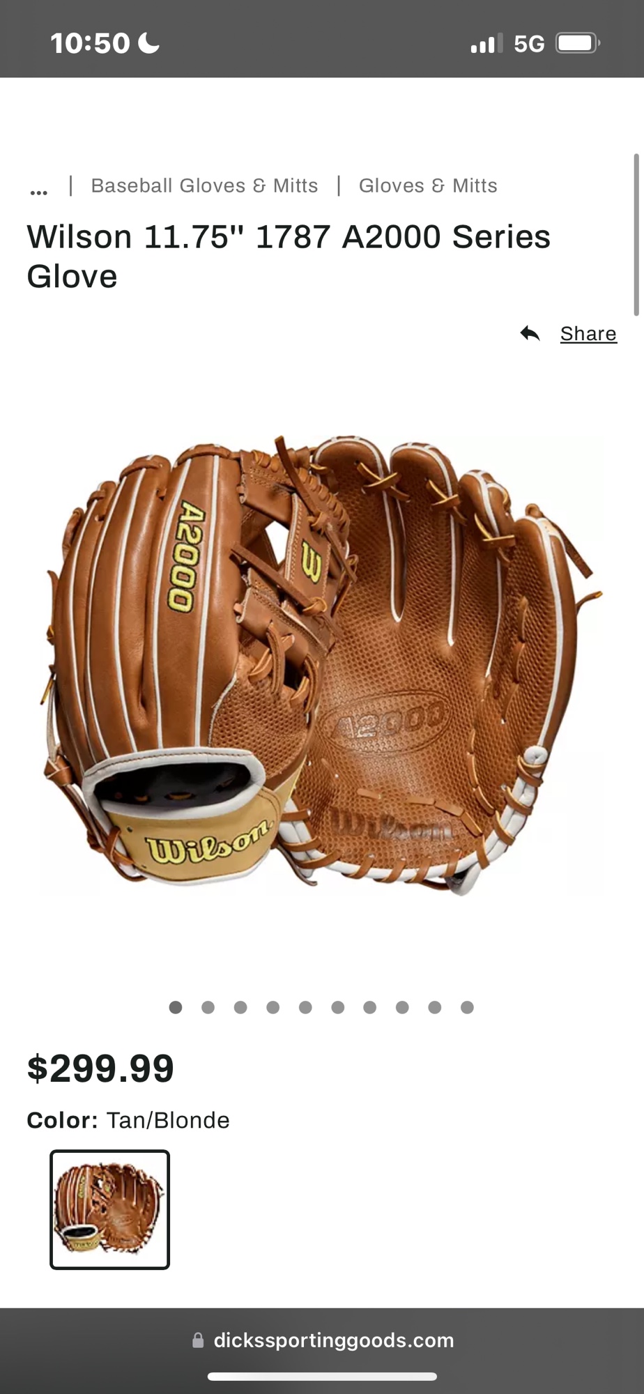 New Outfield 11.75" A2000 Baseball Glove | SidelineSwap