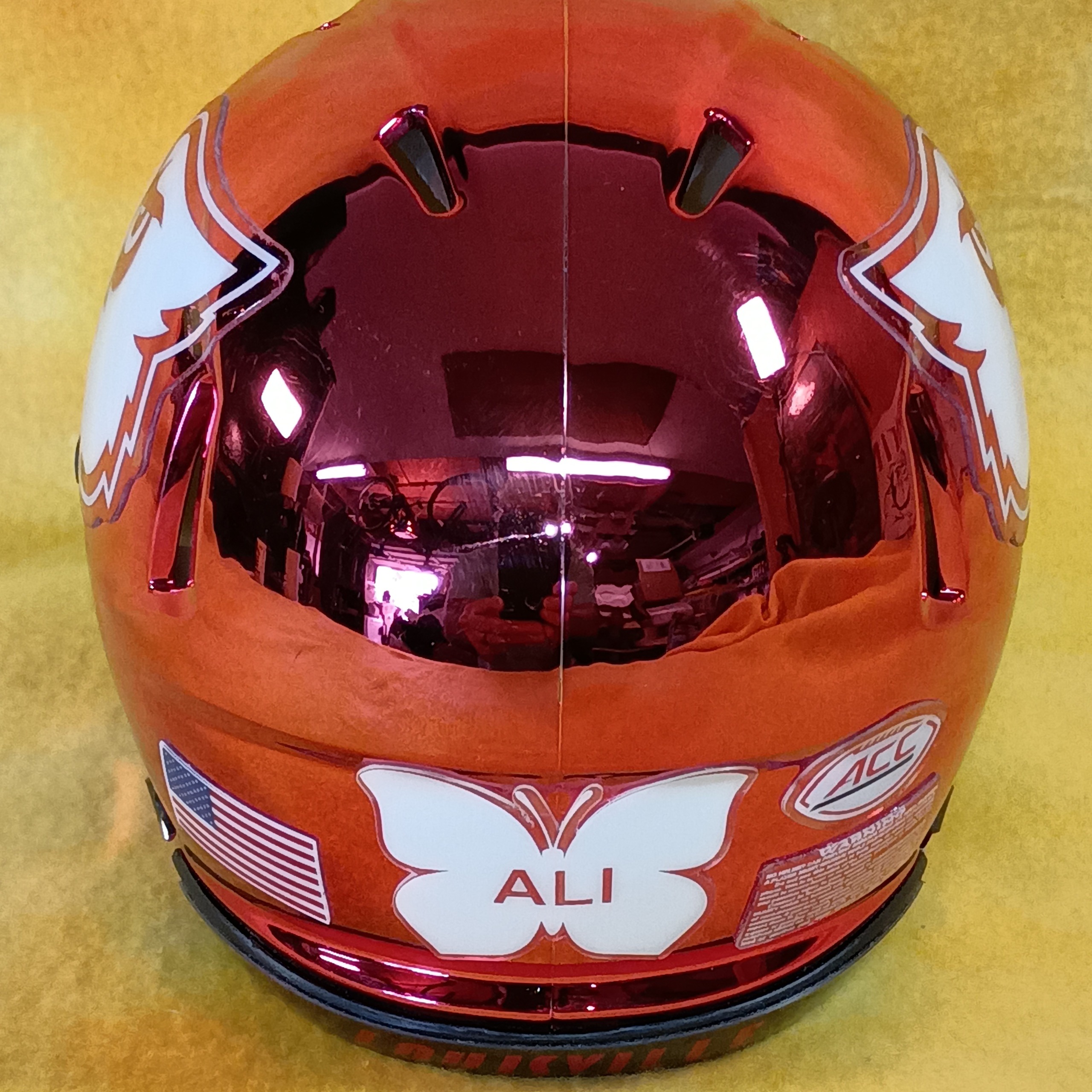 Louisville Cardinals super customized mini size Riddell Speed chrome ...