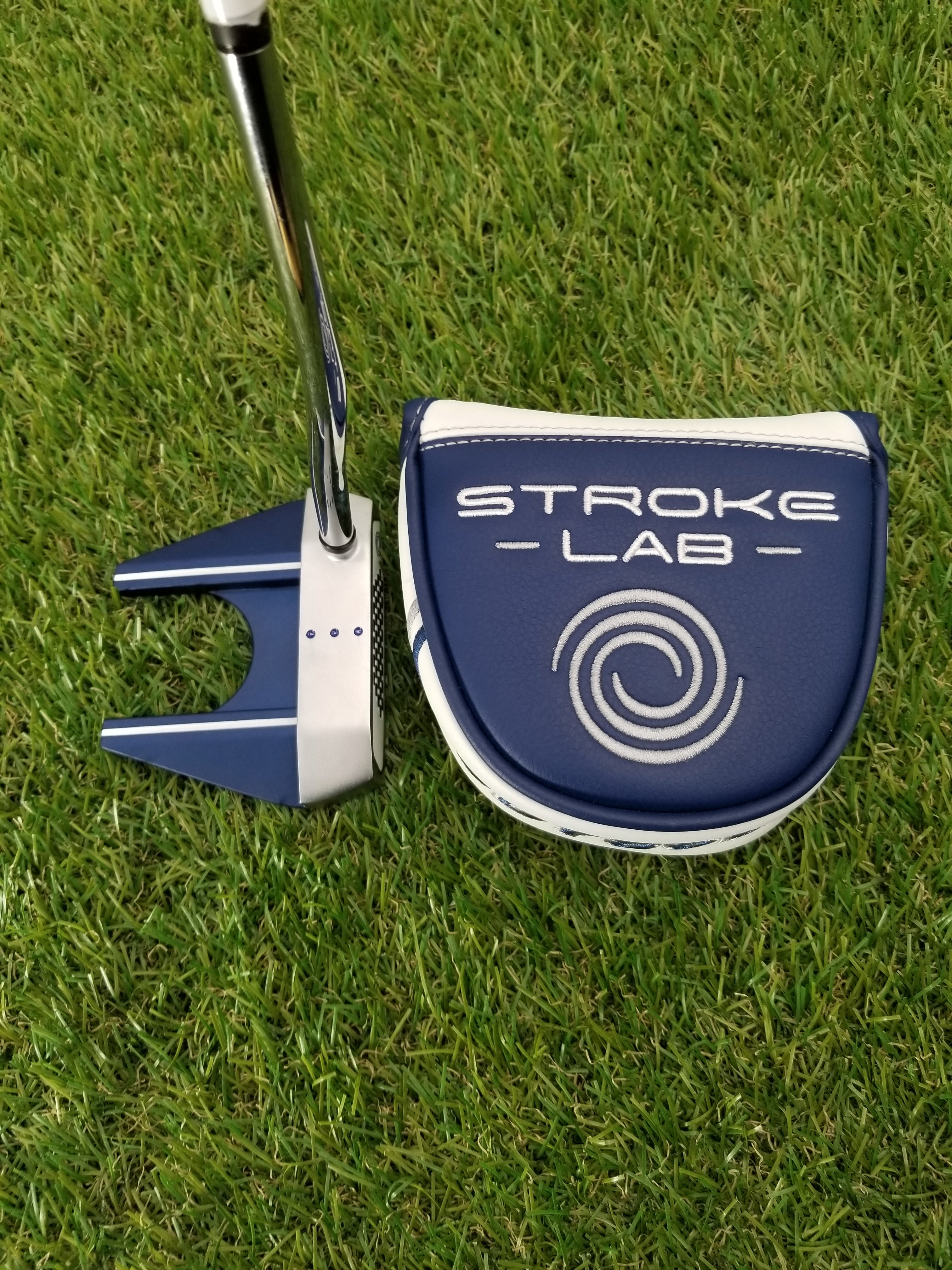 2019 ODYSSEY STROKE LAB 7 BLUE PUTTER 33" +HC DEMO | SidelineSwap