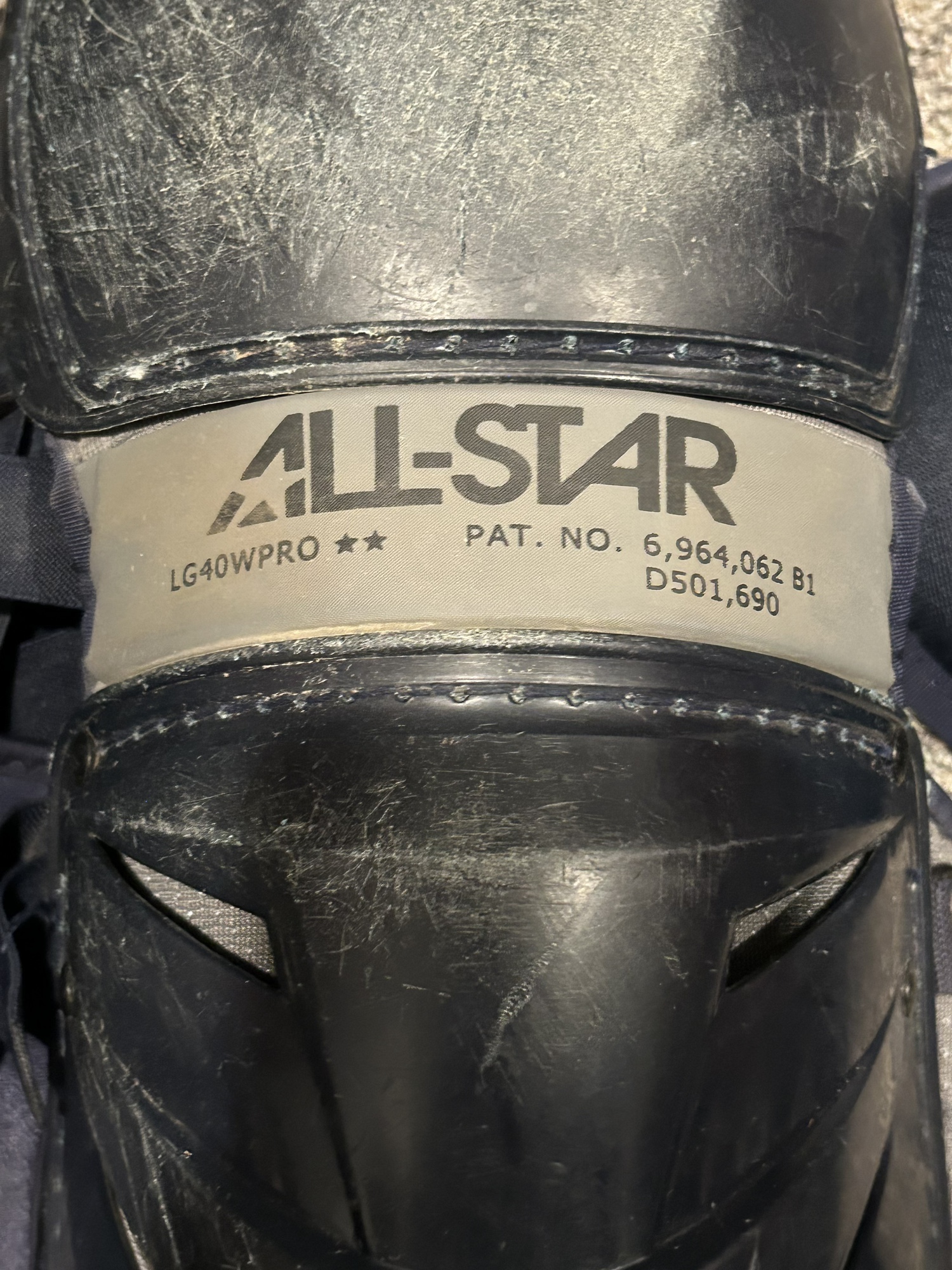 All Star System 7 Axis Catcher's Set Navy Blue Slightly Used | SidelineSwap