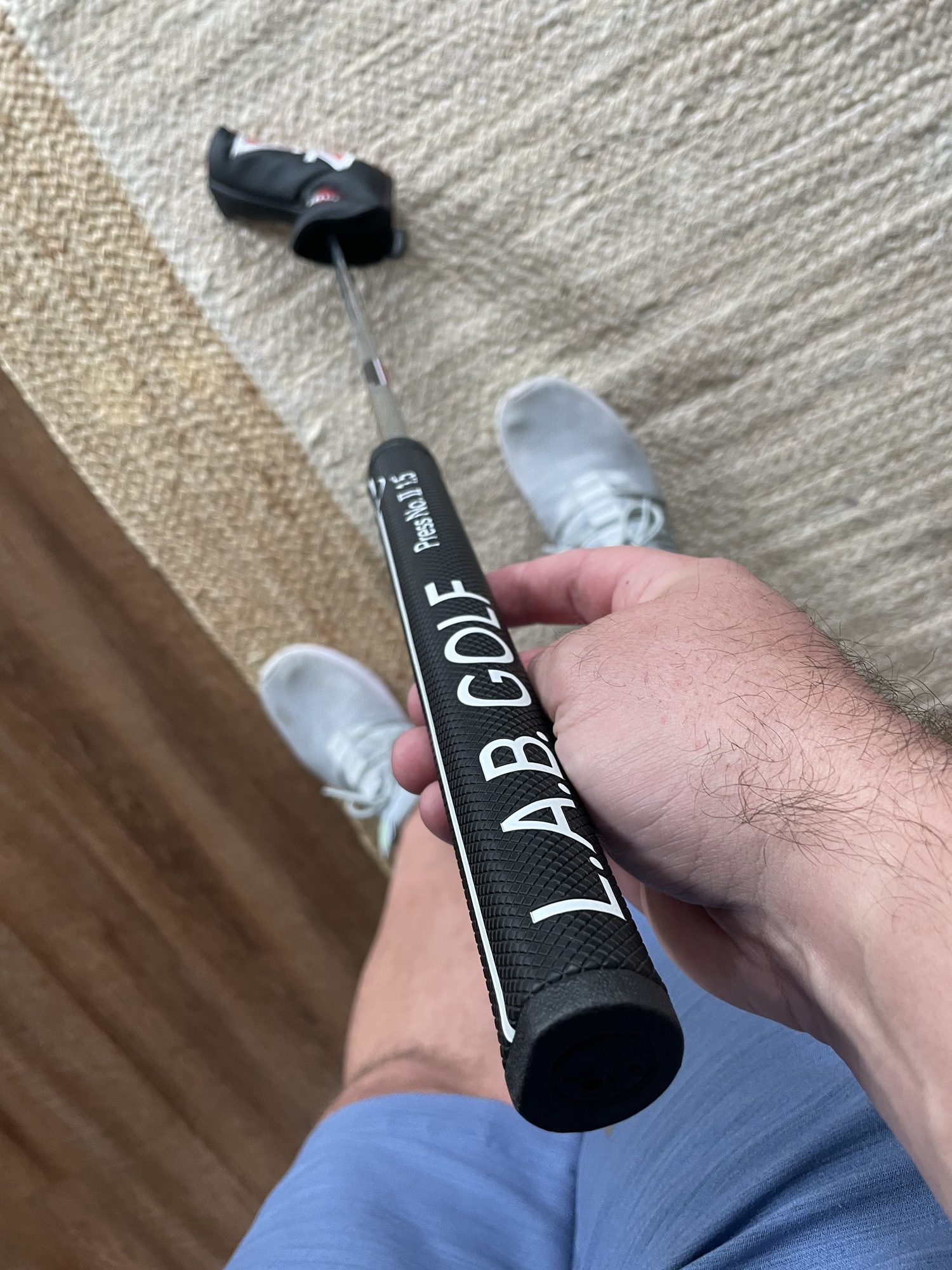 ODYSSEY DFX #1 PUTTER 34 IN W/ HEADCOVER, LAB GOLF PRESS II GRIP - MINT ...