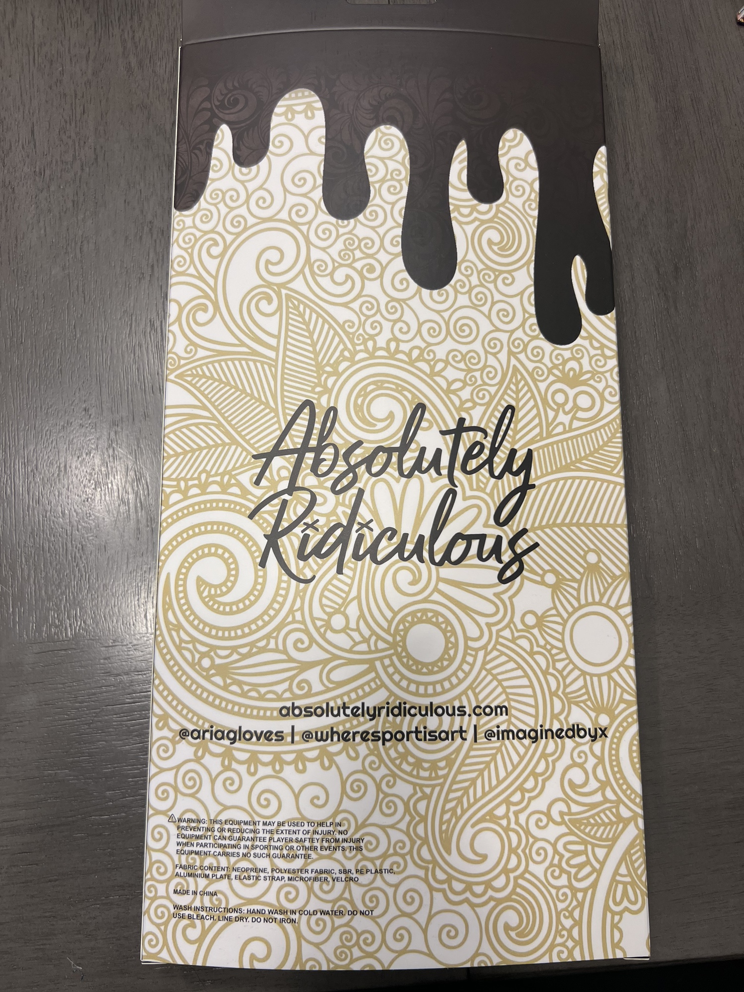 Absolutely Ridiculous Bruin Sliding Mitt | SidelineSwap