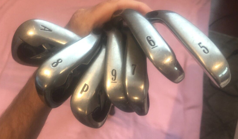 Callaway X-18 Iron Set 5-PW,AW System 85 Stiff Graphite *Good ...
