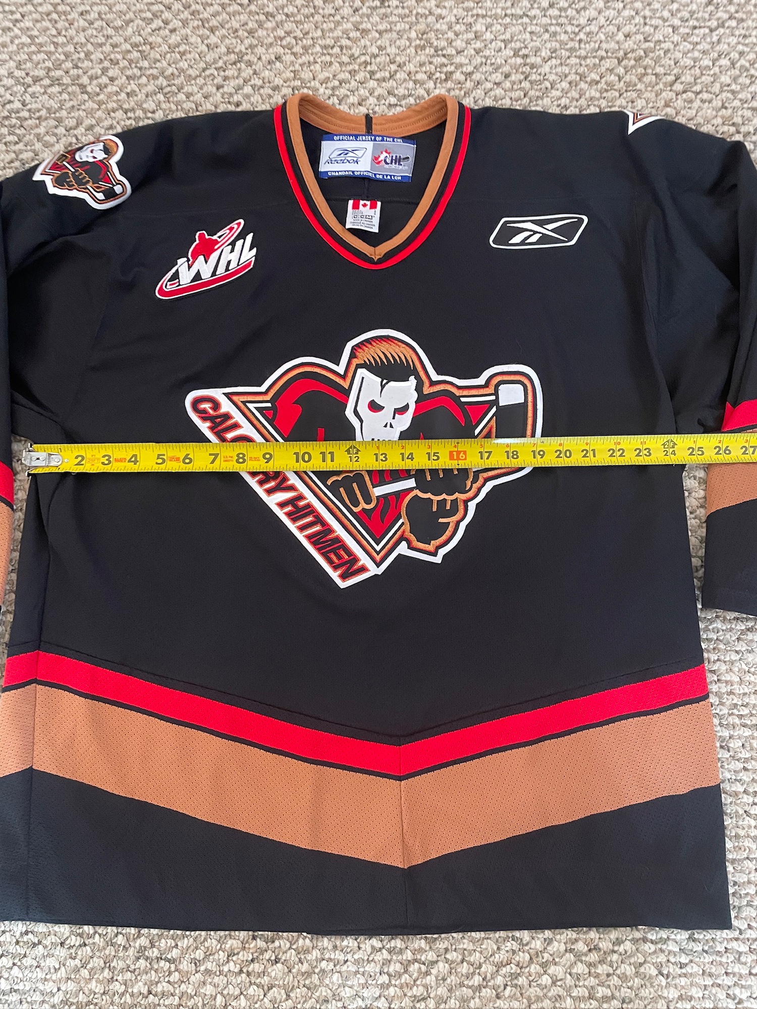 CHL Reebok Calgary Hitmen Jersey Size L | SidelineSwap