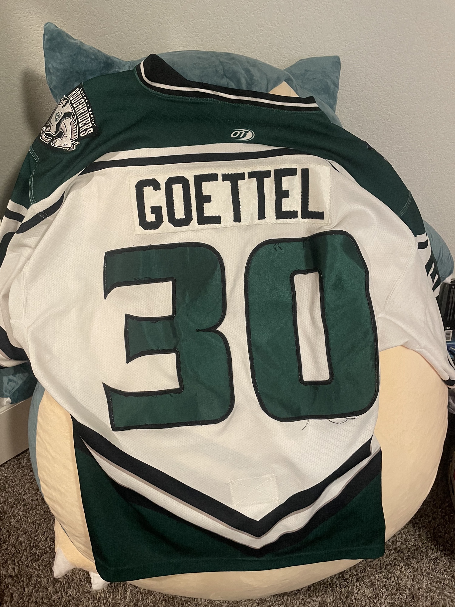 Vintage Used USHL RoughRiders Goalie Jersey | SidelineSwap