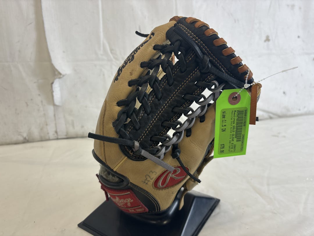 Used Rawlings Gold Glove Elite Gge115mtcpt 11 1 2" Leather Junior Baseball Fielders Glove ...