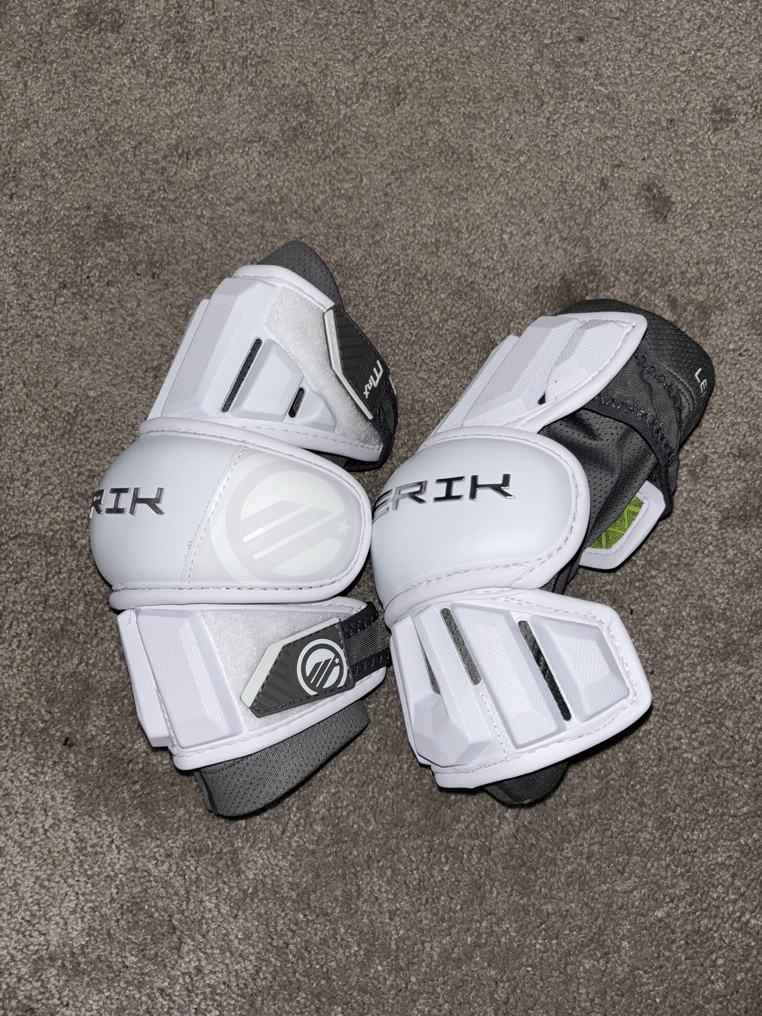 New White Maverik Max Arm Pads | SidelineSwap