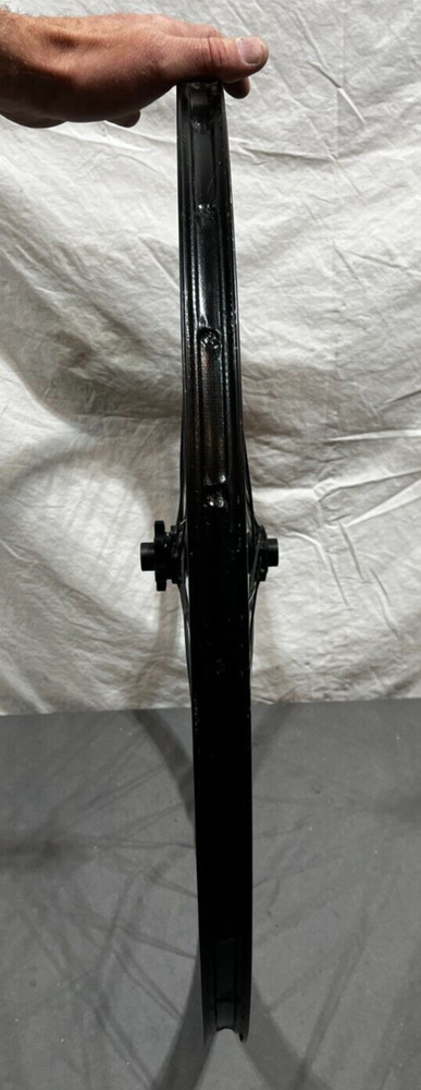 Black Aluminum 28-Spoke Disc Brake Thru Axle 700C Front Wheel 100mm ...