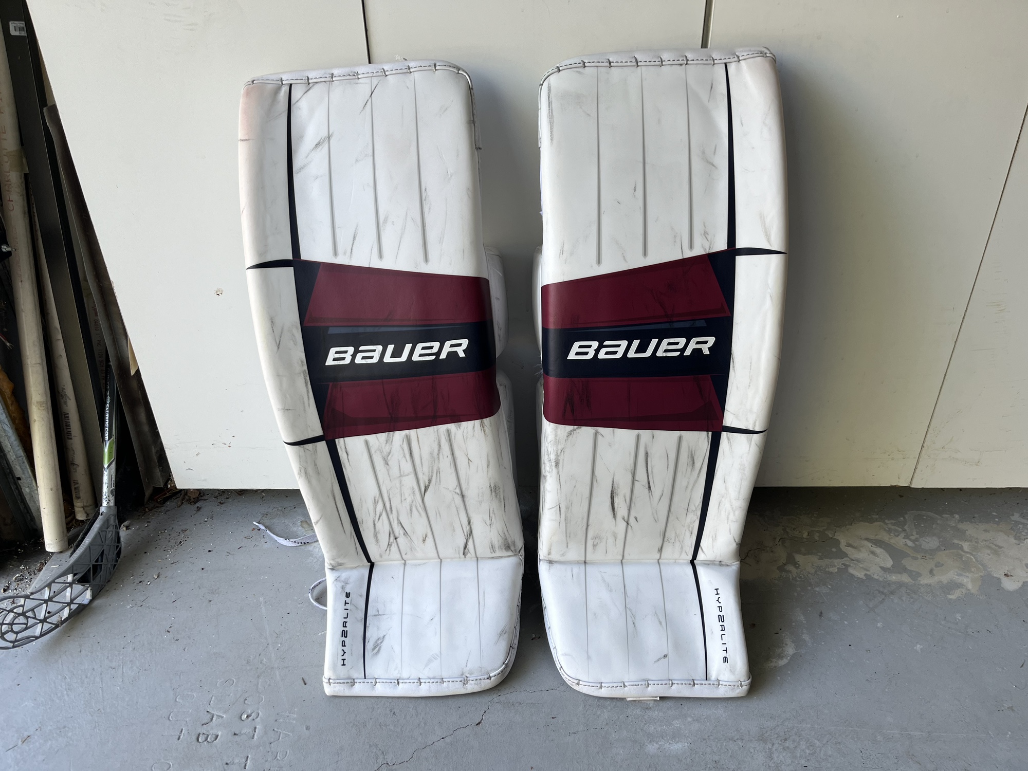 Custom Bauer hyperlite 2 Goalie Pads. SZ LARGE. | SidelineSwap