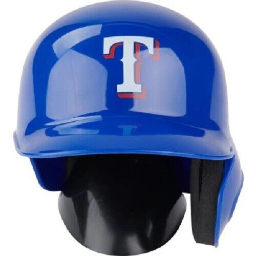 Rawlings Texas Rangers Single Ear Flap Mini Batting Helmet Blue ...