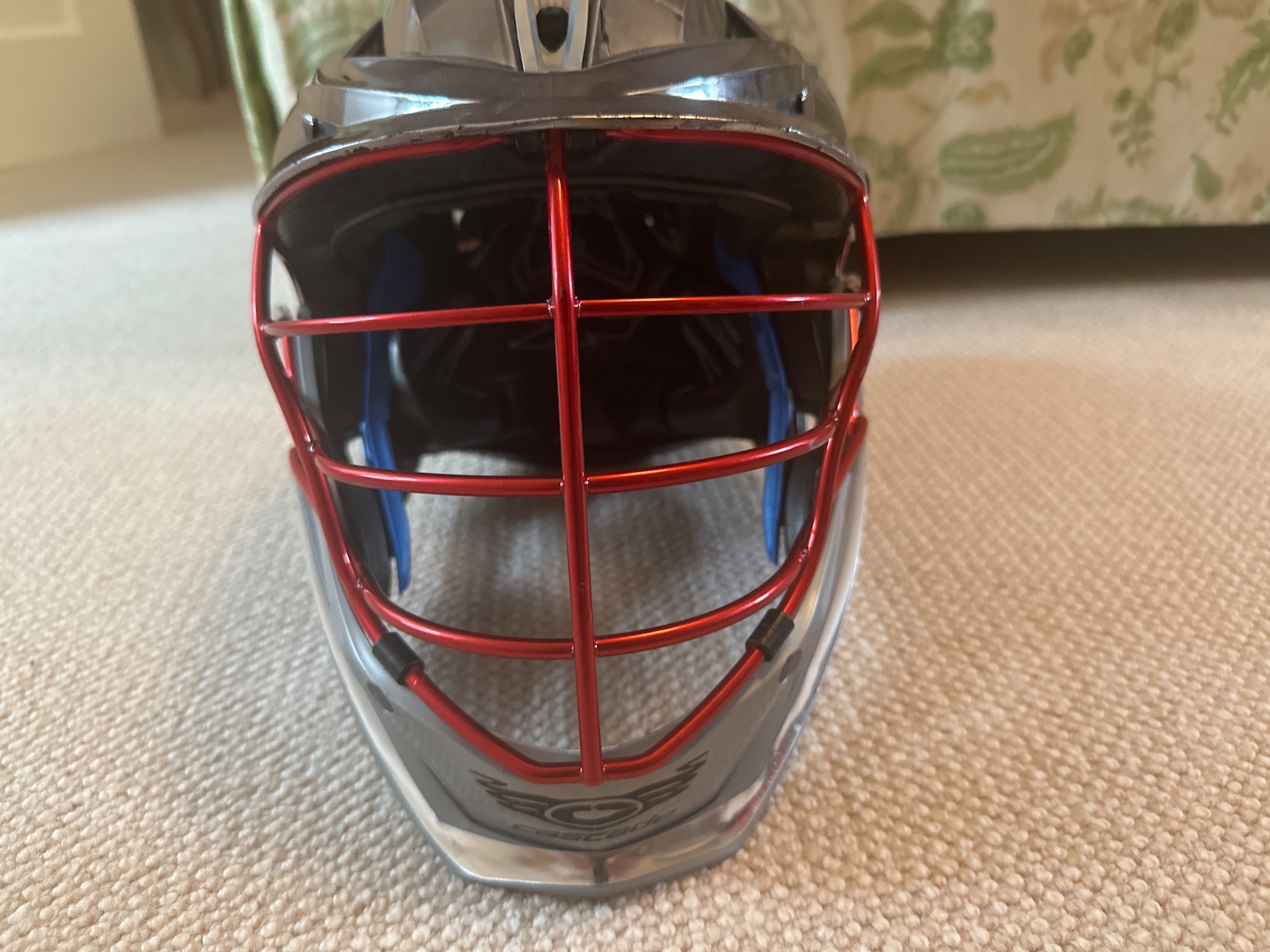 Taft Chrome Silver XRS cascade Helmet | SidelineSwap