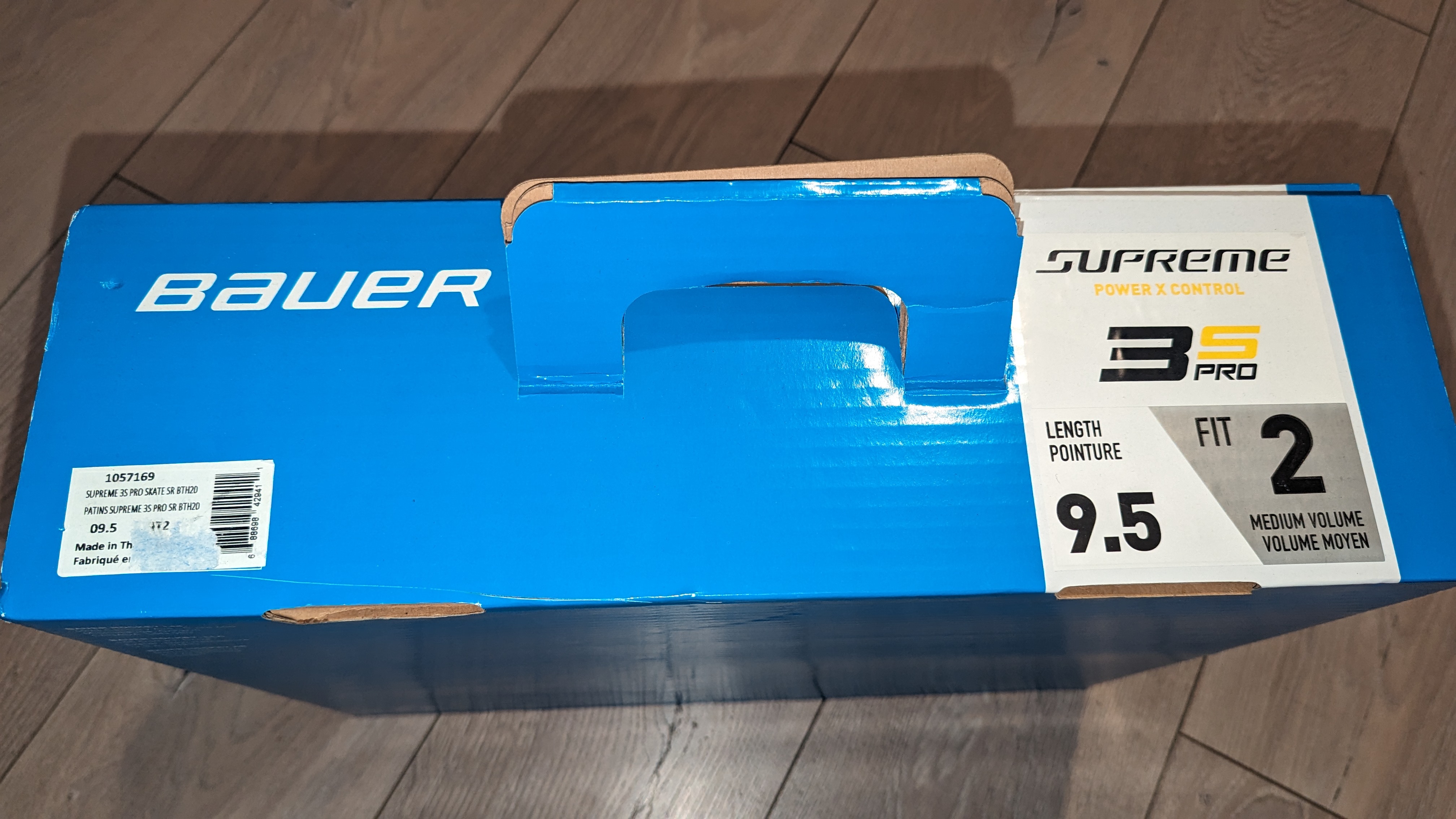 Used Senior Bauer Supreme 3S Pro Hockey Skates Regular Width 9.5 ...