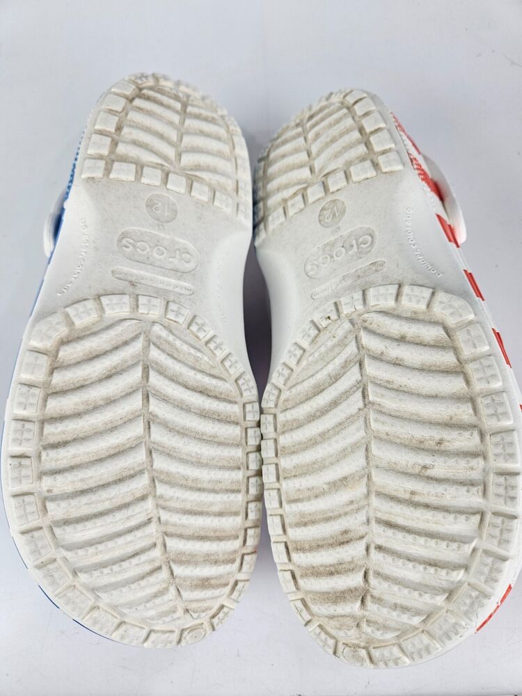 Crocs Classic Clog Men’s Size 12 American Flag Slip On Shoes Patriotic ...