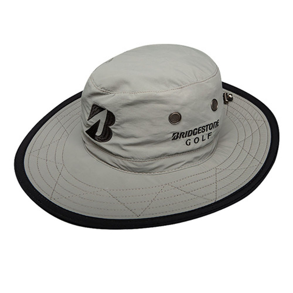 NEW Bridgestone Wide Brim Safari Boonie Gray Fitted S/M Hat/Cap ...