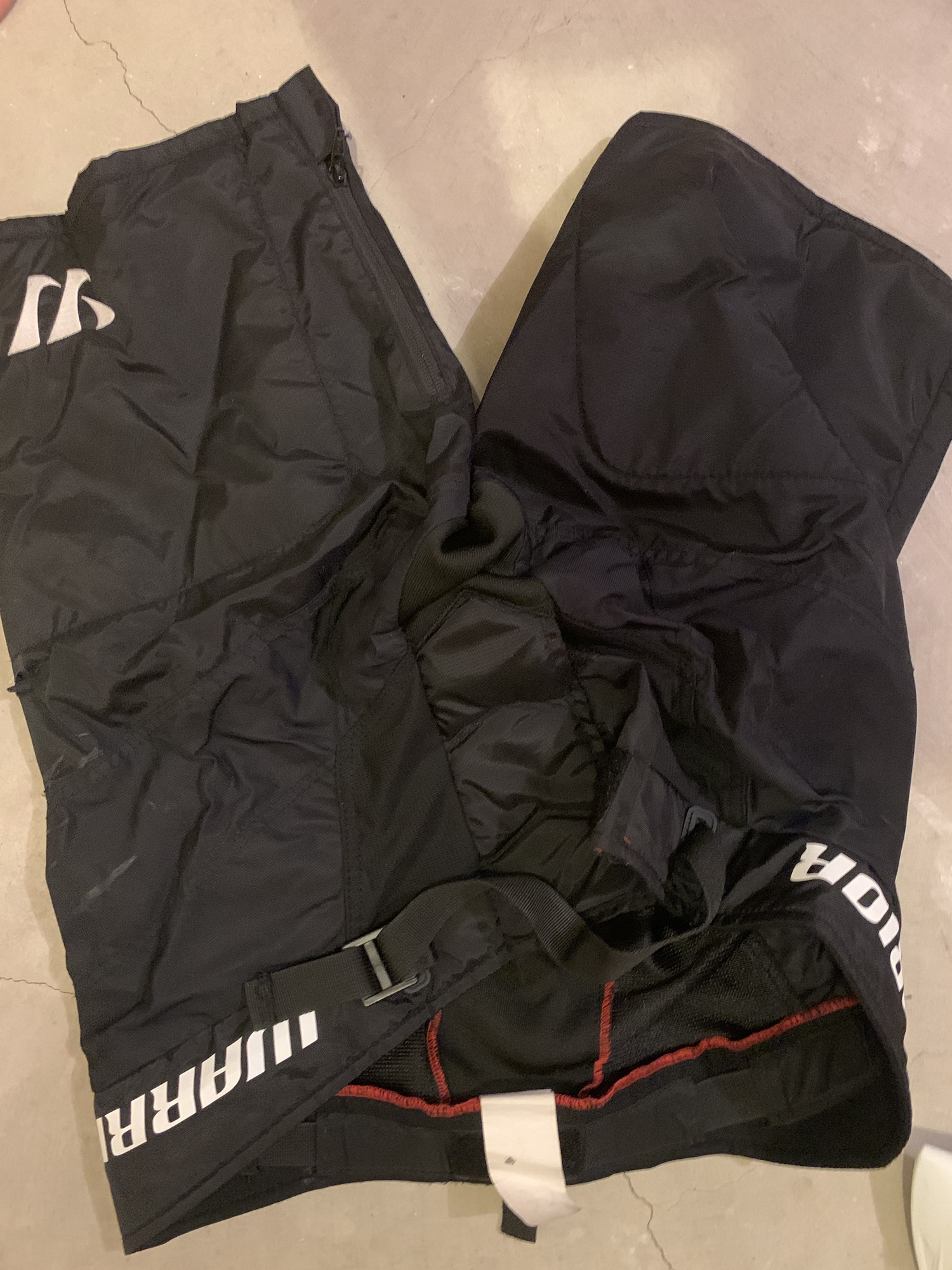 Black Used Medium Warrior Pro Stock QRE Pant Shell | SidelineSwap