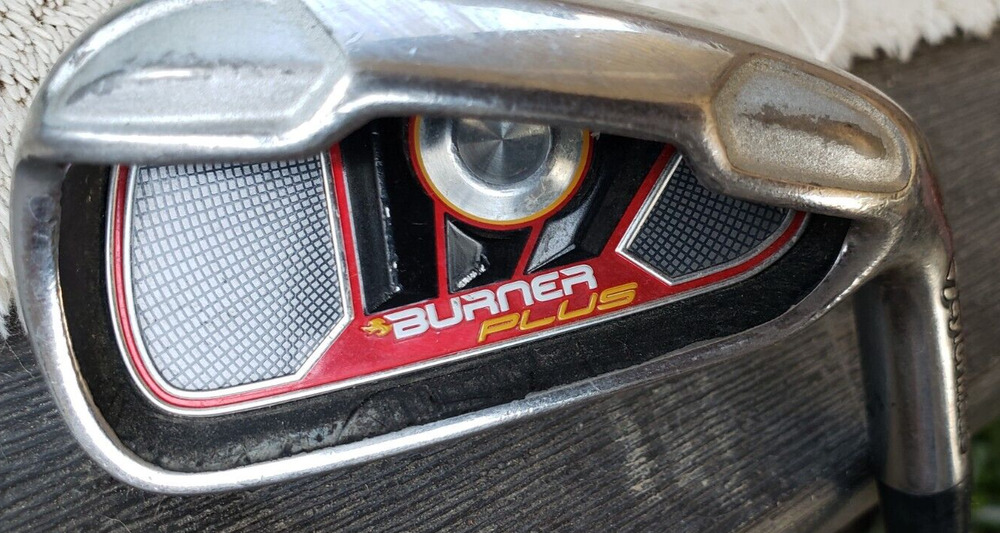 7 TAYLORMADE BURNER PLUS CAVITY BACK GOLF IRONS 4-PW V CLEAN IRONS W ...