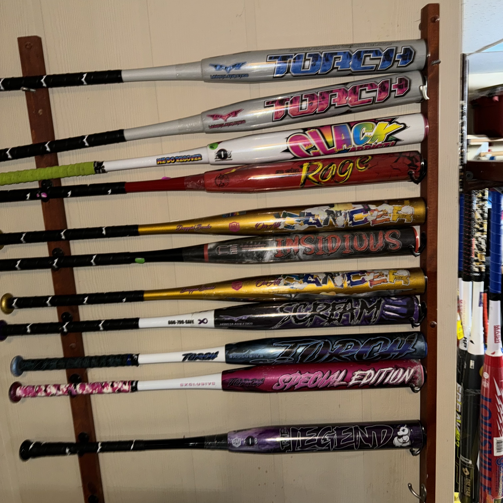 Various Slow Pitch Softball Bats. Can Send More Pics Upon Request ...