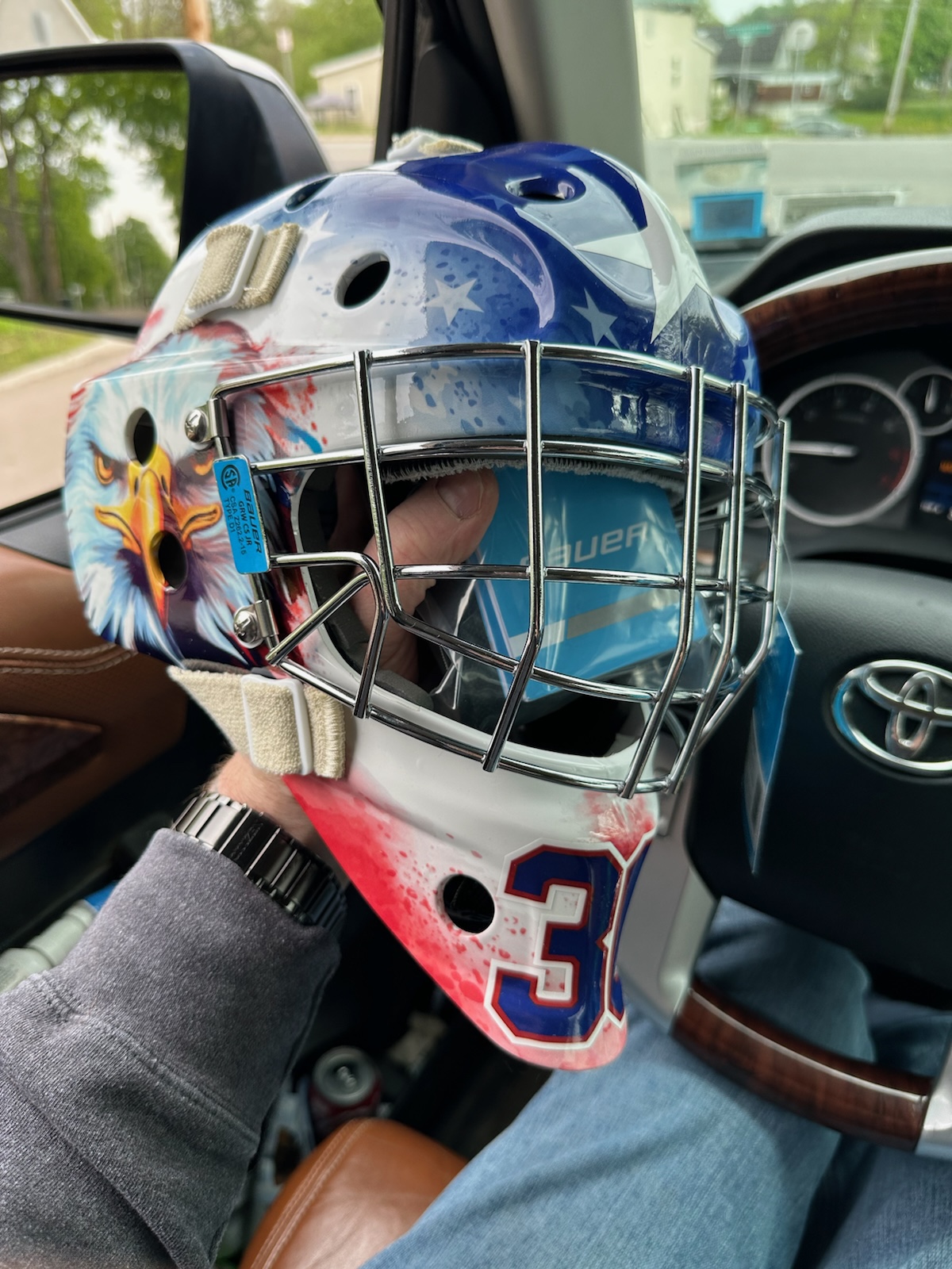 Custom Bauer 930 Jr. Goalie Helmet | SidelineSwap