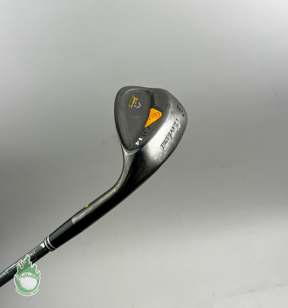 Used RH Cleveland CG14 Zip Grooves Black Pearl Wedge 58* Wedge Flex ...