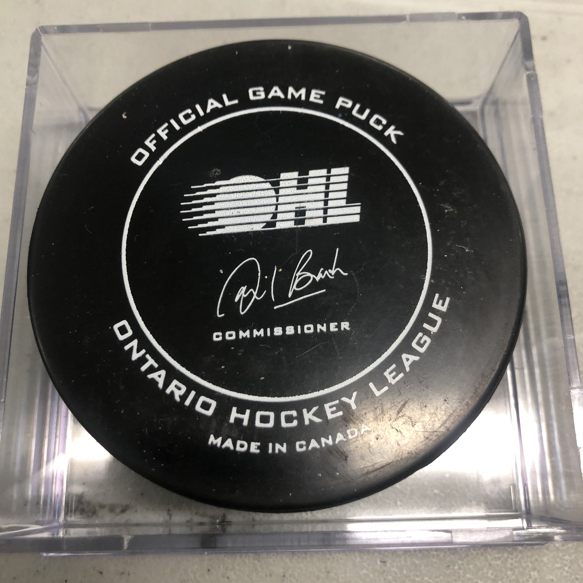 Owen Sound Attack 20th Anniversary puck | SidelineSwap