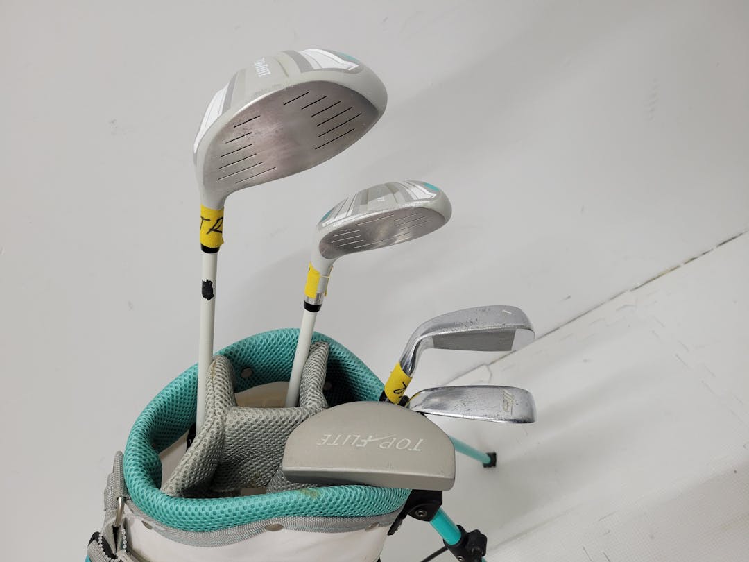Used Top Flite Golf Set 5 Piece Regular Flex Steel Shaft Junior Club ...